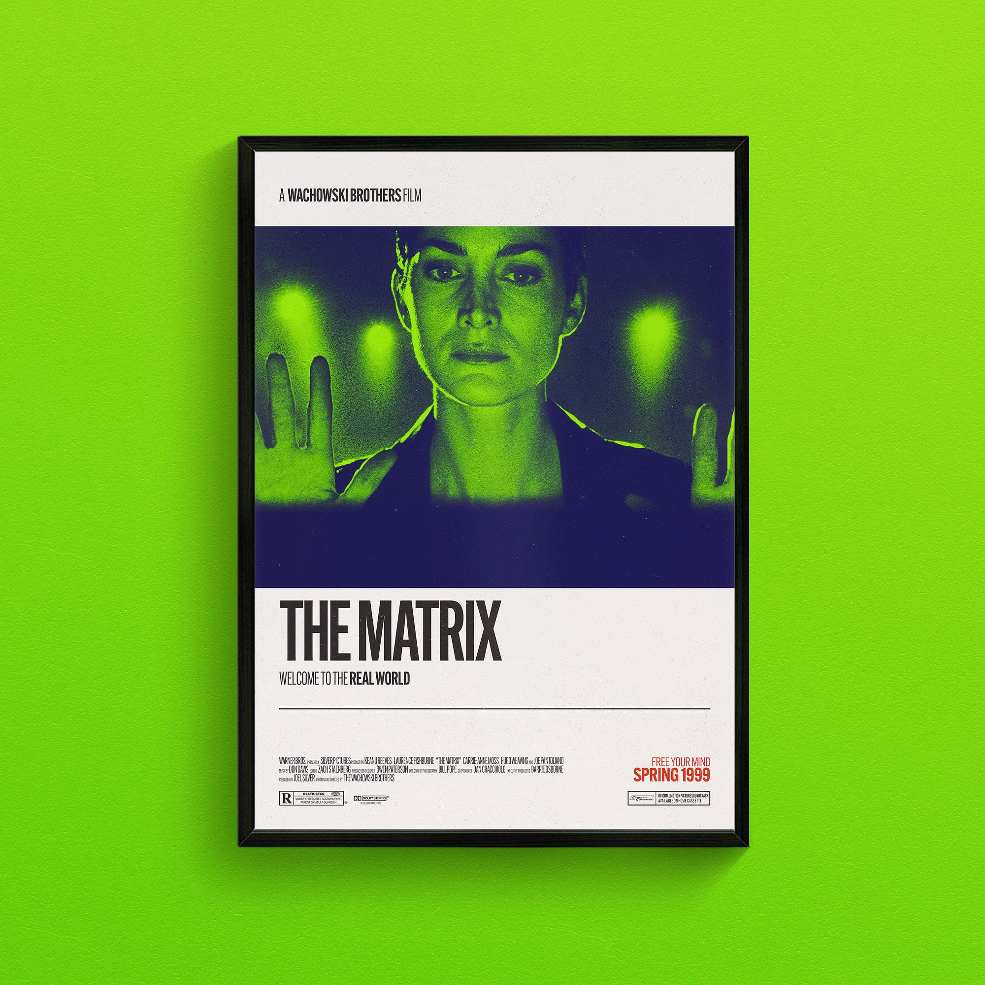 POSTER The Matrix (1999) - Retro Movie Poster Art, Minimalist Design ...