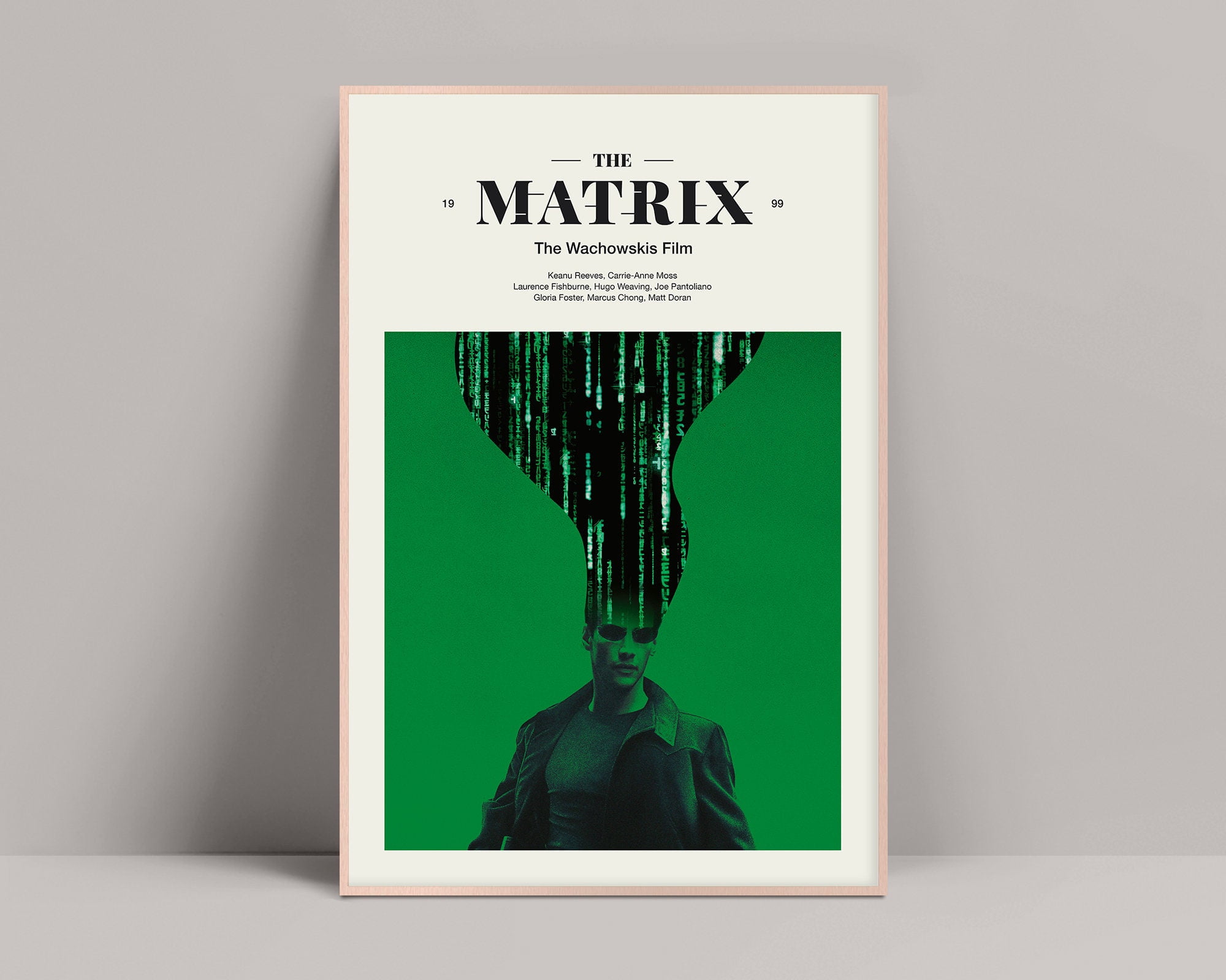 POSTER The Matrix Poster, The Matrix Print, Minimalist Poster, Movie ...