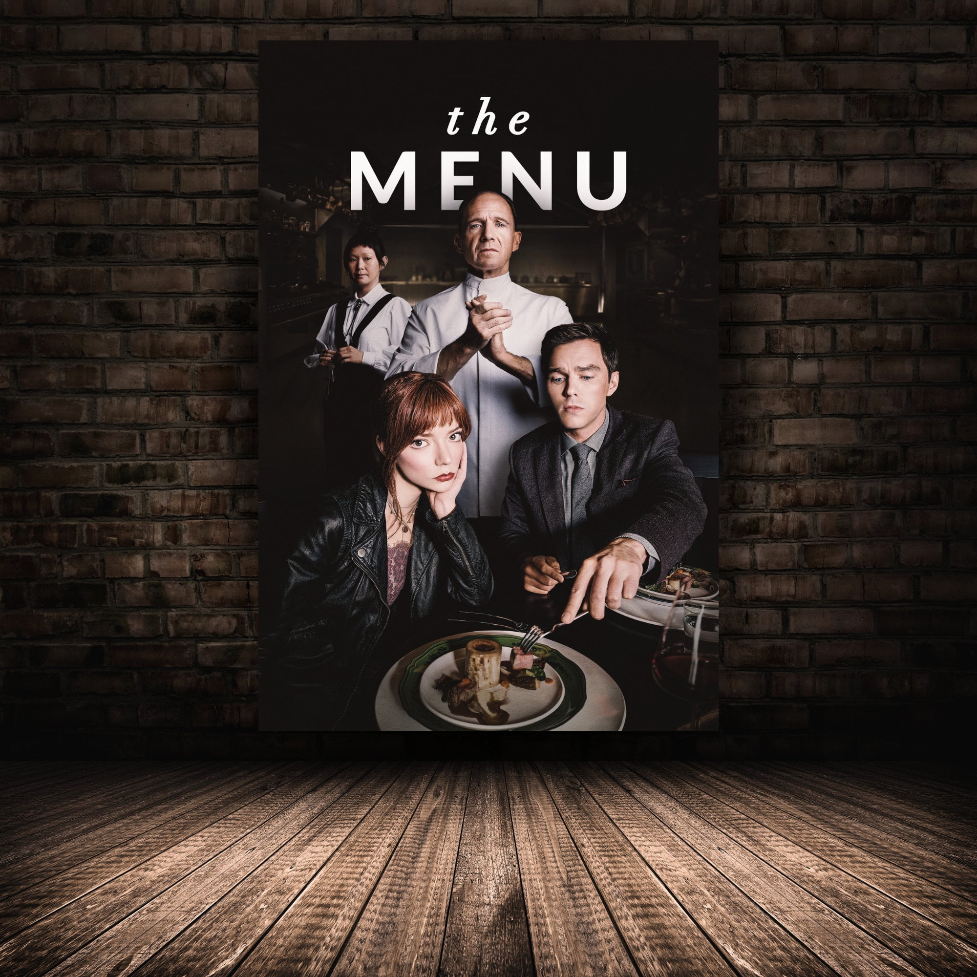 POSTER The Menu Film Poster, Anya Taylor Joy Movie Wall Art, Minimalist ...