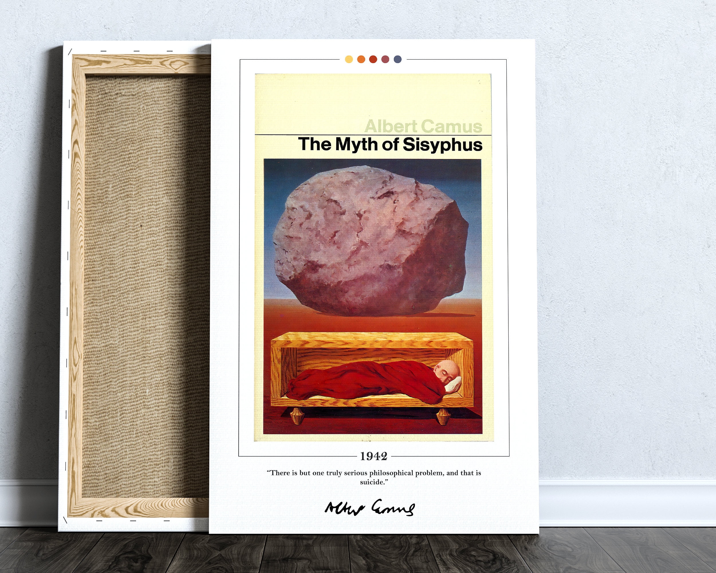 POSTER The Myth of Sisyphus Book Cover Poster | Albert Camus, Myth of ...