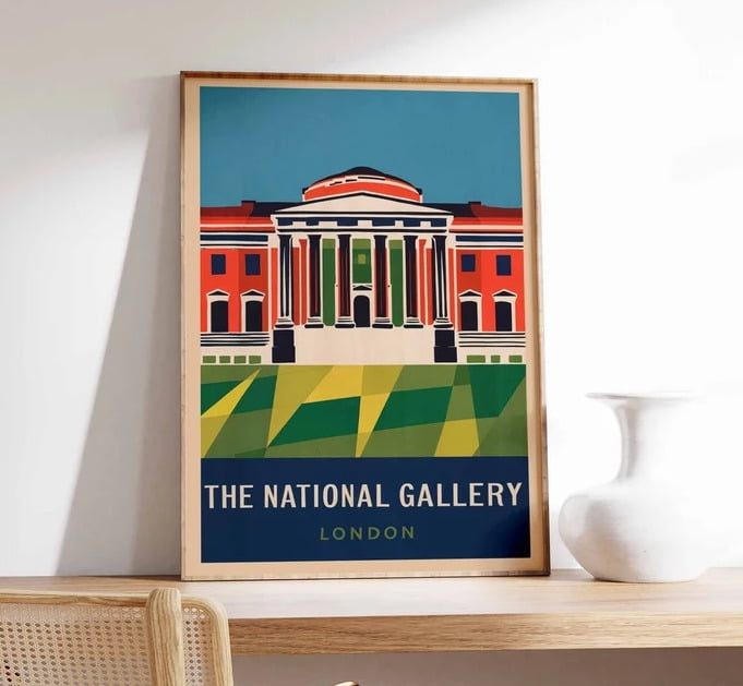 POSTER The National Gallery Poster, London Print, London Art-8x12 ...