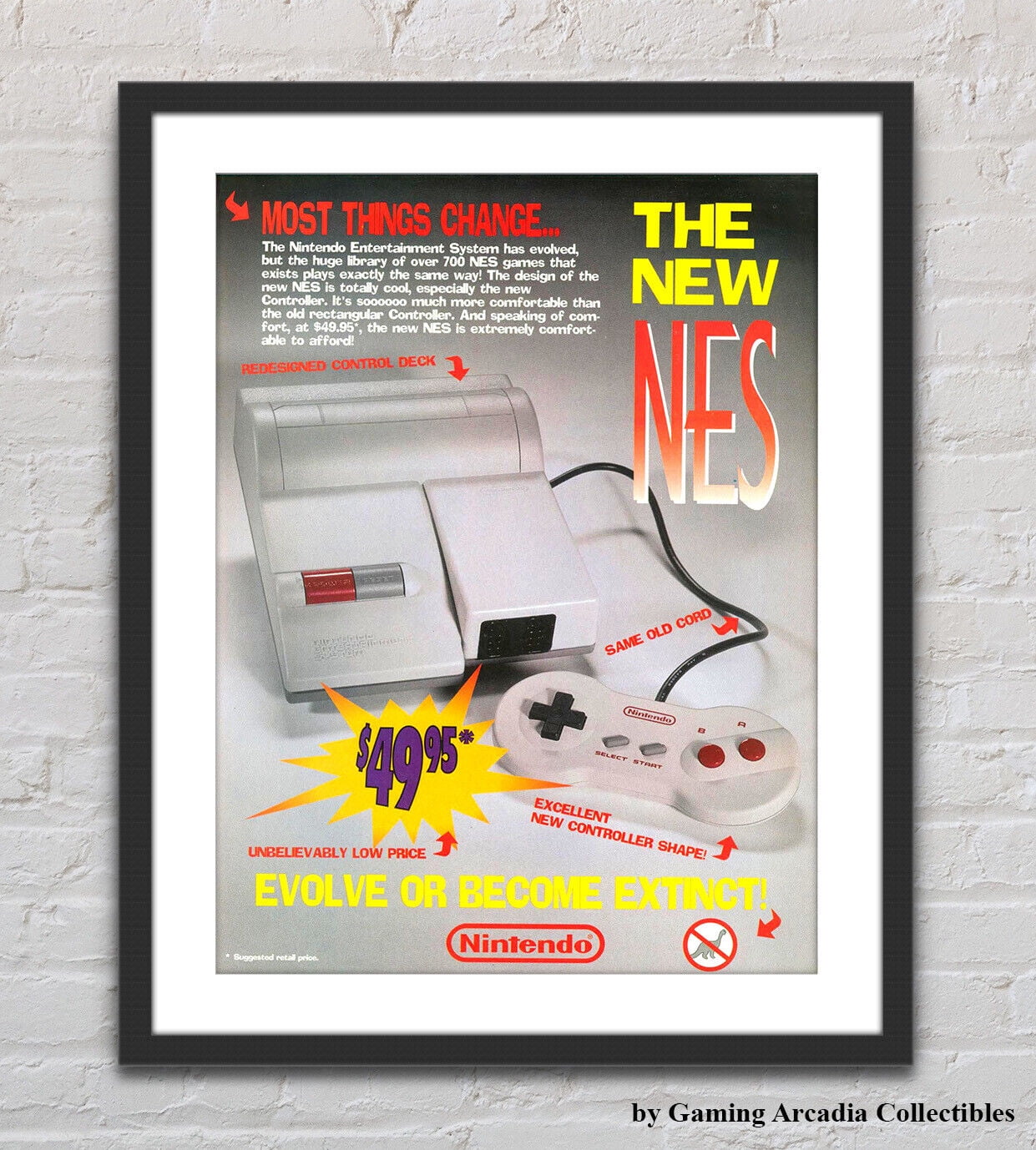 POSTER The New NES Toploader Console System Poster-24x36-UNFRAMED ...
