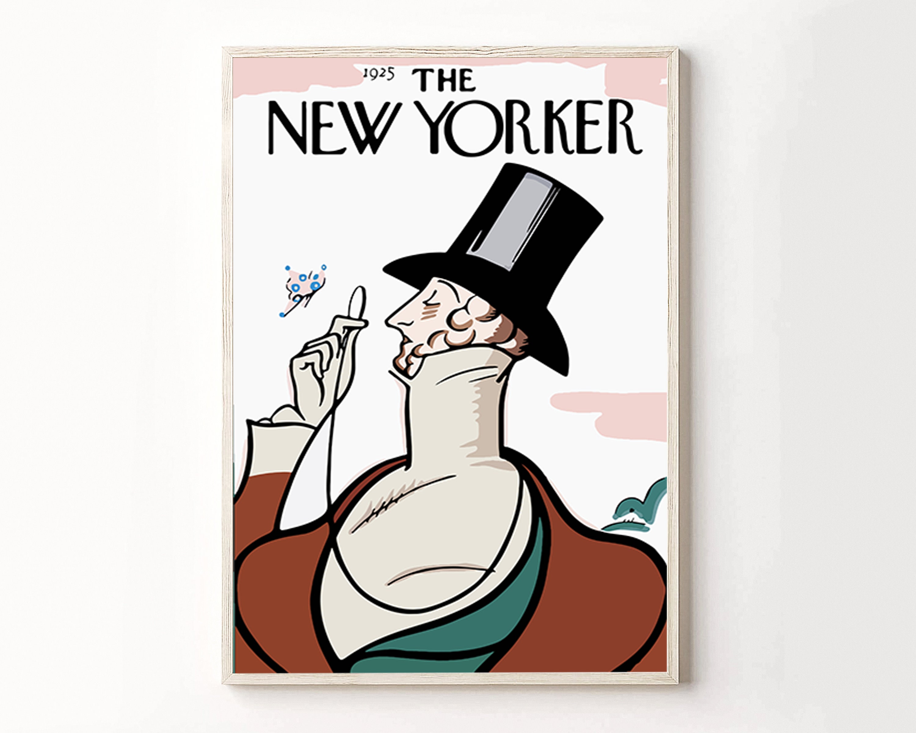 POSTER The New Yorker Vintage Poster, , Printable Wall Art, Print ...