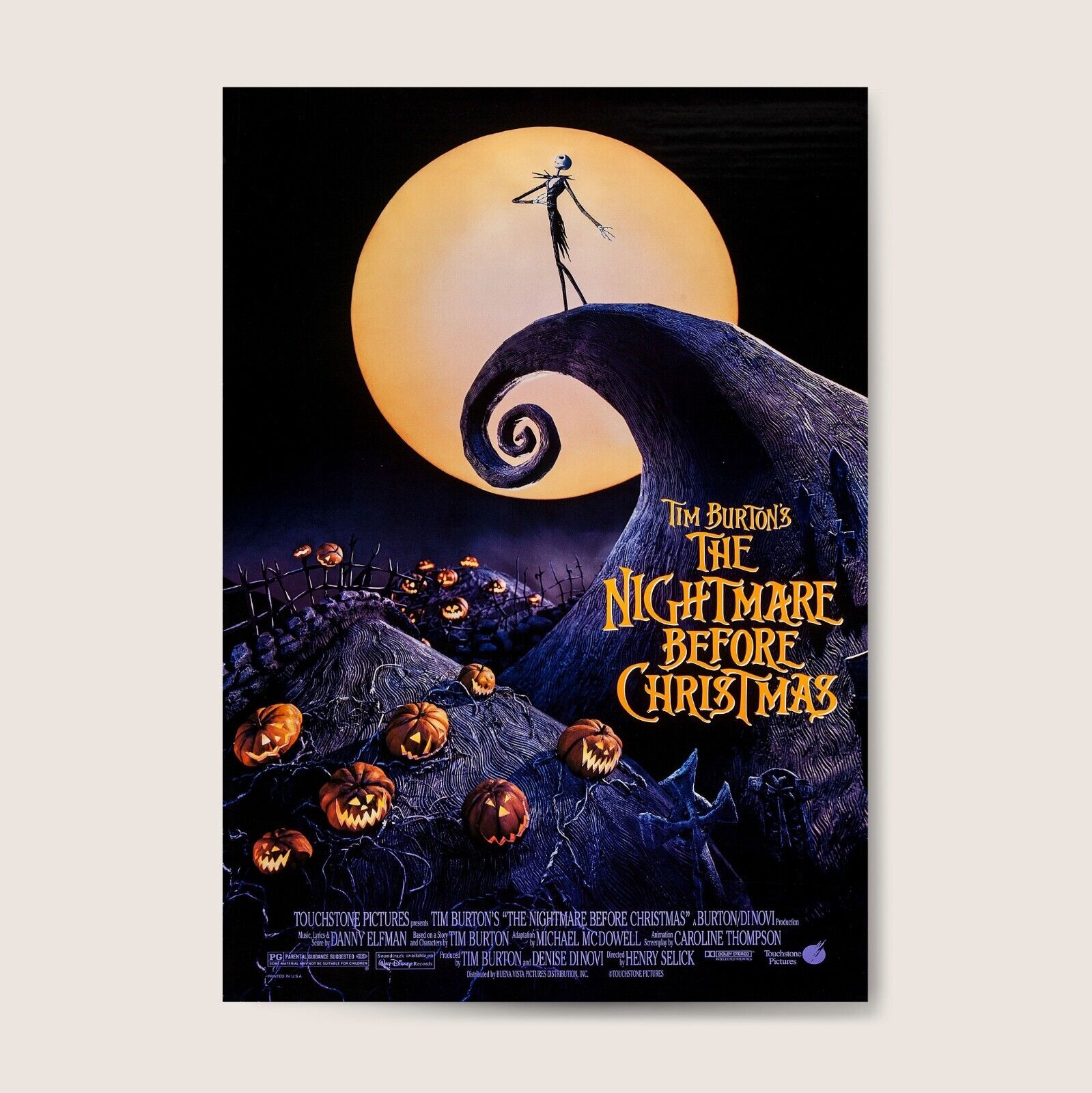 POSTER The Nightmare Before Christmas (1993) Movie Poster-24x36 ...
