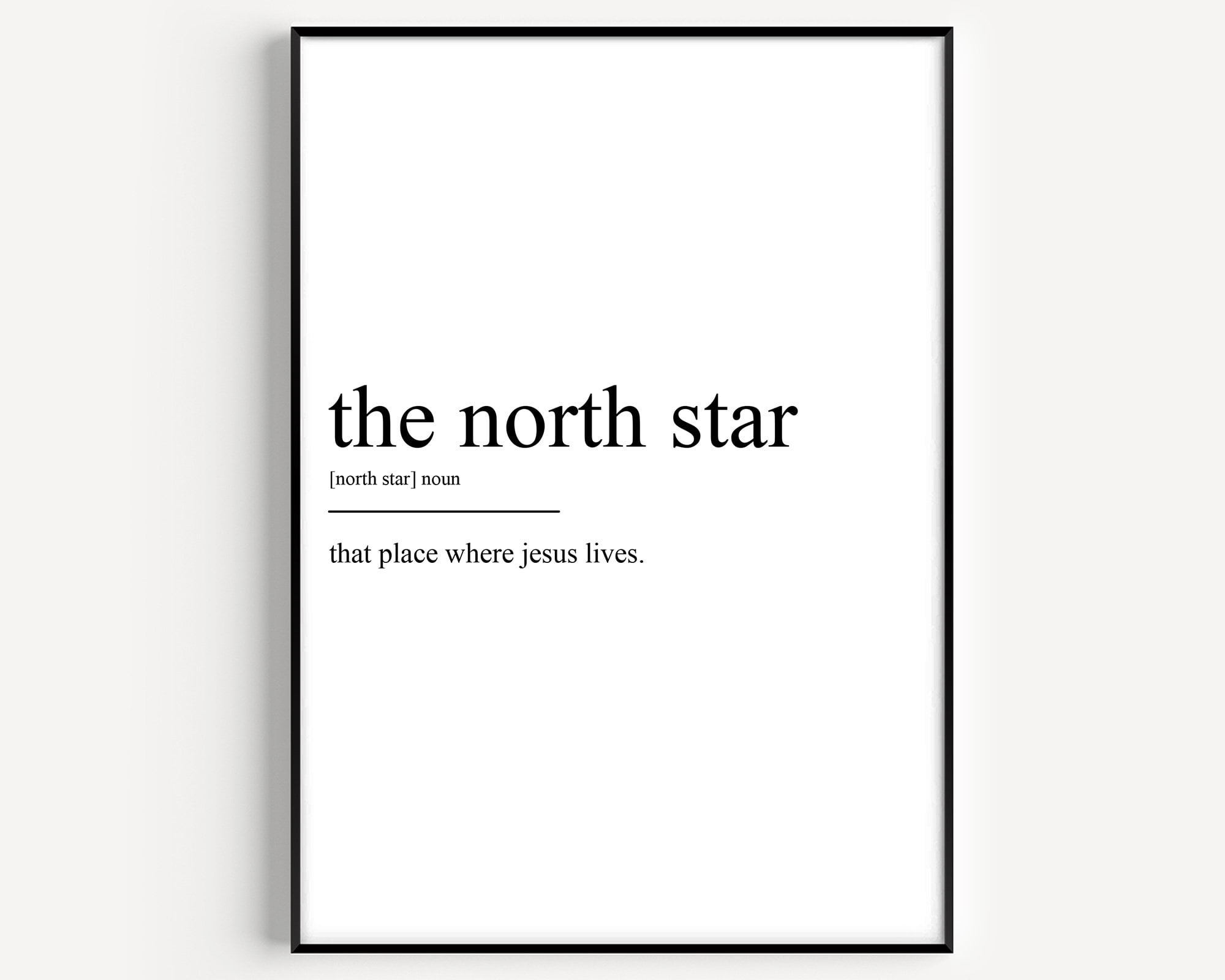 POSTER The North Star Definition Print-UNFRAMED - Walmart.com