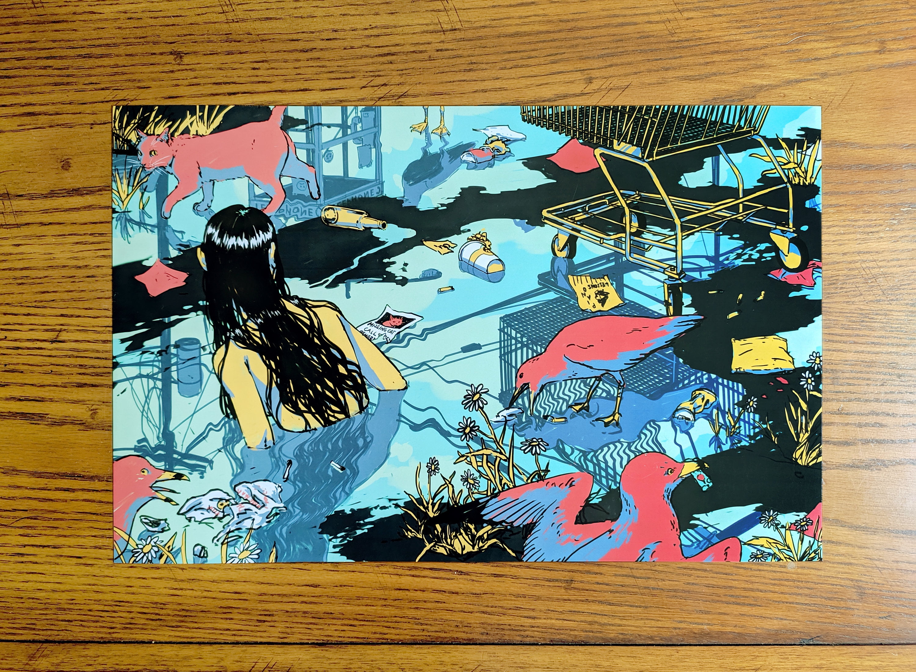 POSTER The Nymph Poster 11x17" - wall art, print, girl, original ...