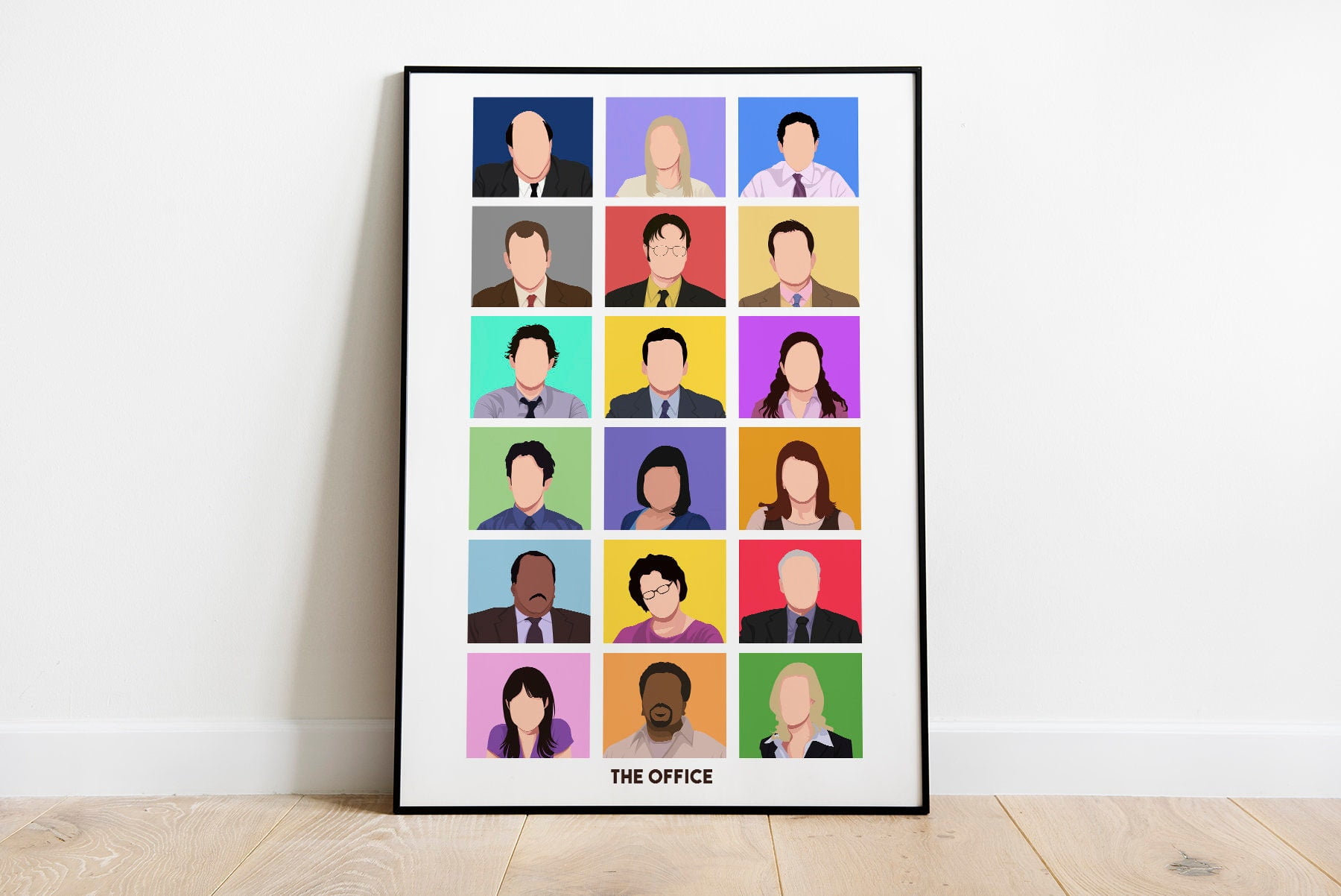 POSTER The Office Full Cast Print, The Office Cast Poster, The Office ...