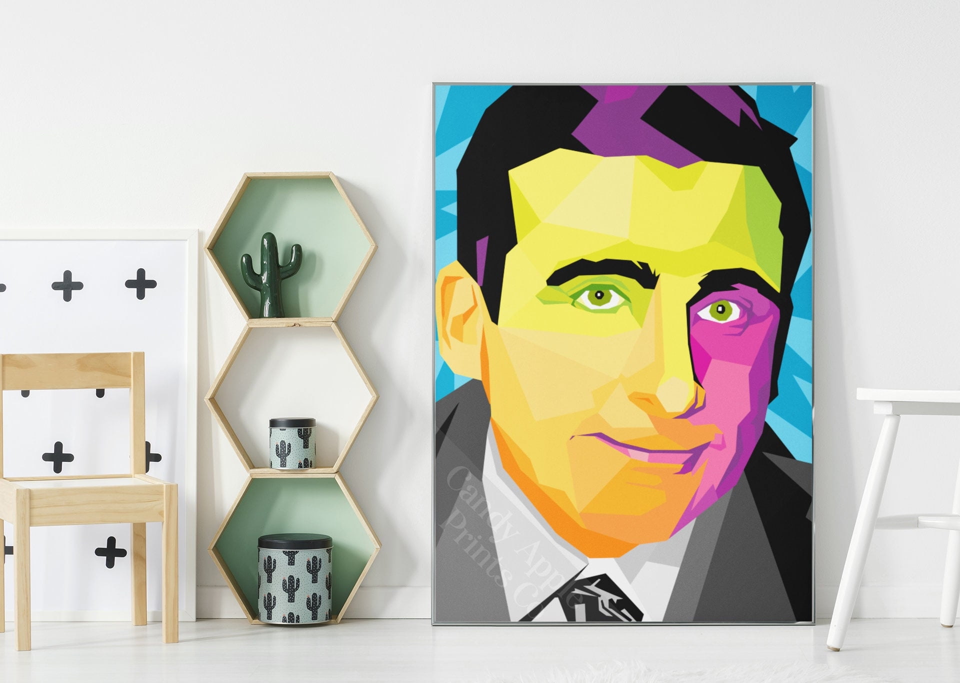 POSTER The Office - Michael Scott Inspired Print - Threat Level ...