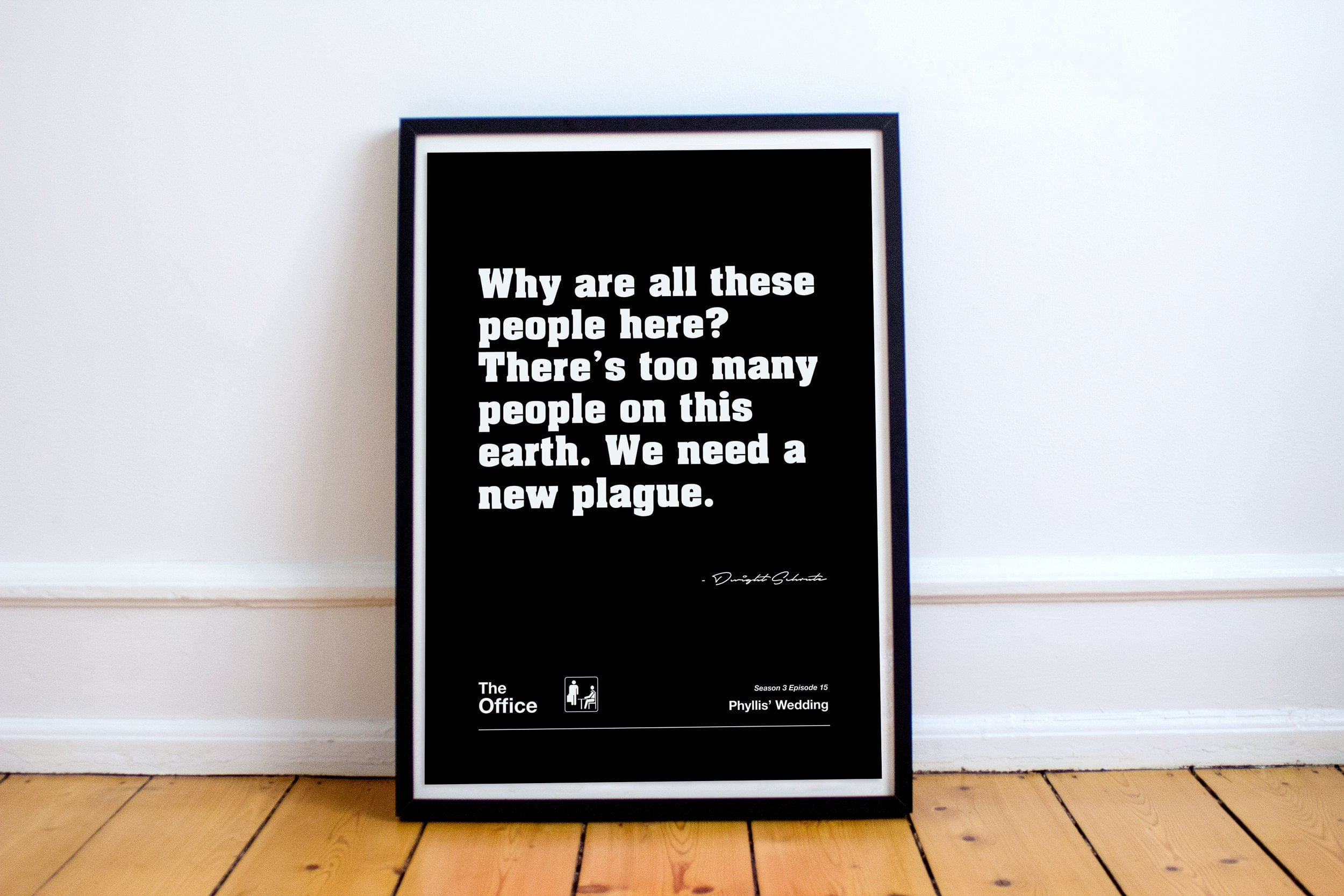 POSTER The Office Quote Poster - We Need A New Plague - The Office, TV ...