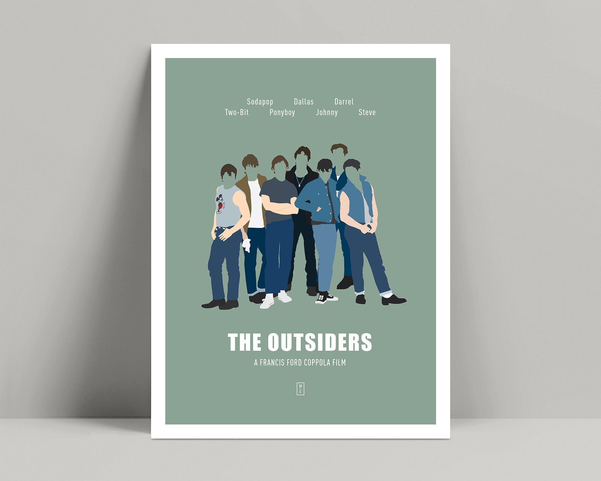 POSTER The Outsiders - Minimalist Poster, The Outsiders Movie, Diane ...