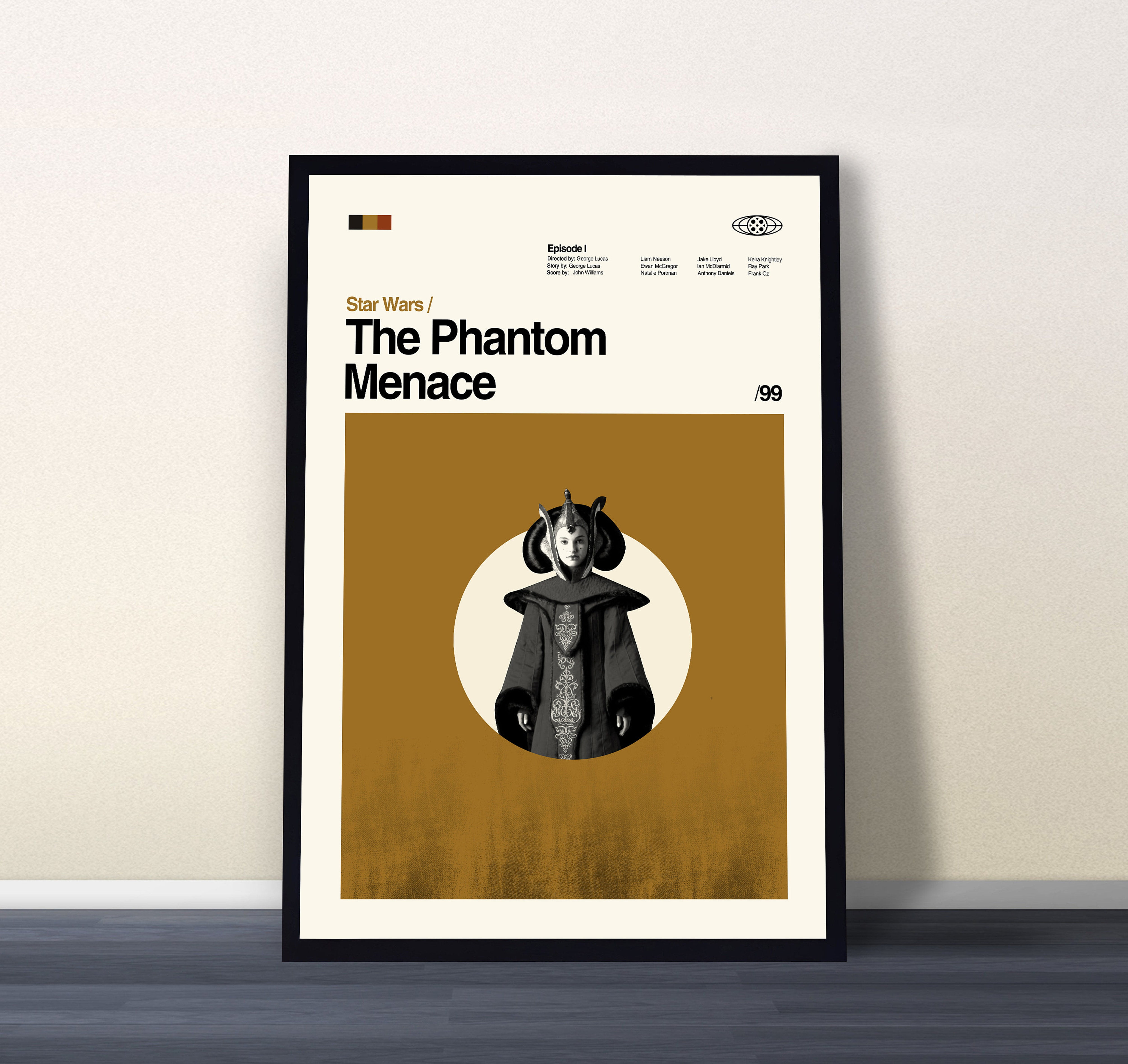 POSTER The Phantom Menace Poster, Star Wars Poster, Midcentury Art ...