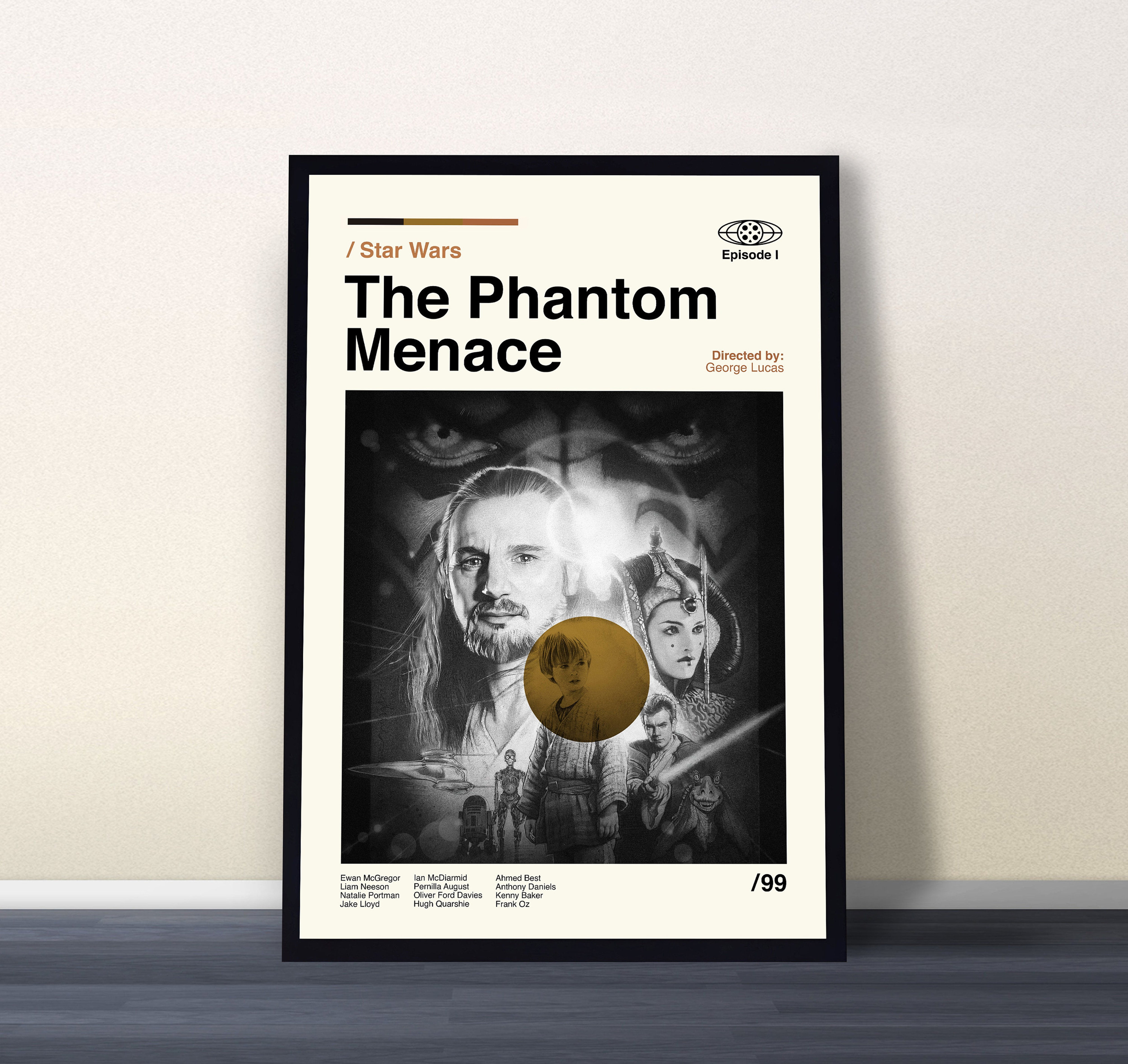 POSTER The Phantom Menace Poster, Star Wars Poster, Midcentury Art ...