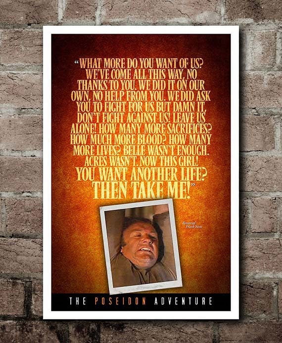 POSTER The Poseidon Adventure "You Want Another Life? Then Take Me ...