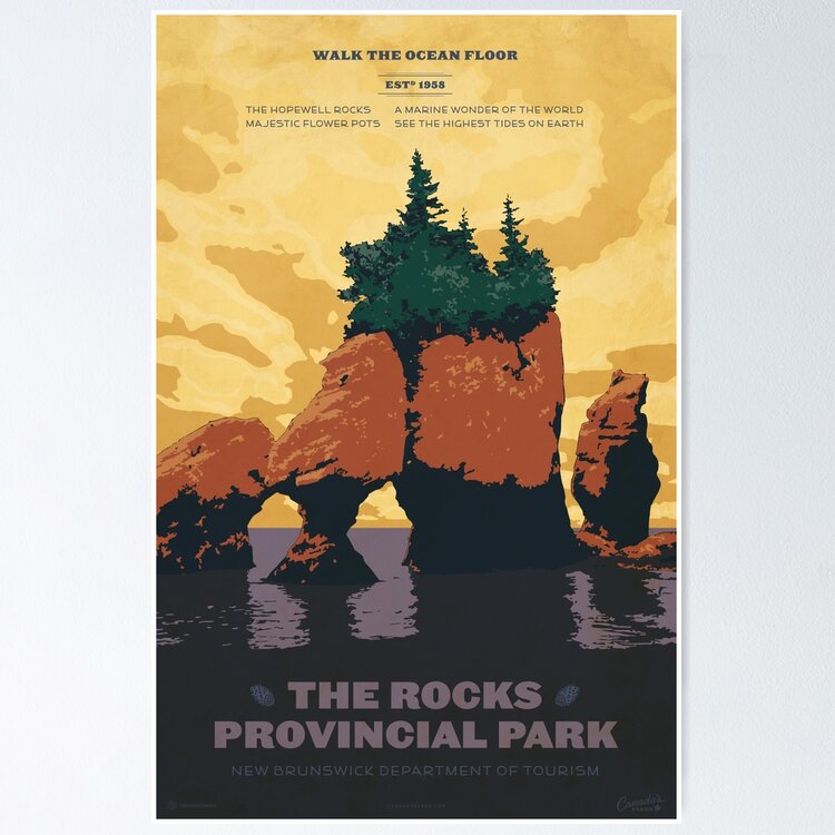 POSTER The Rocks Provincial Park Poster NO FRAMED, 12x18 - Walmart.com