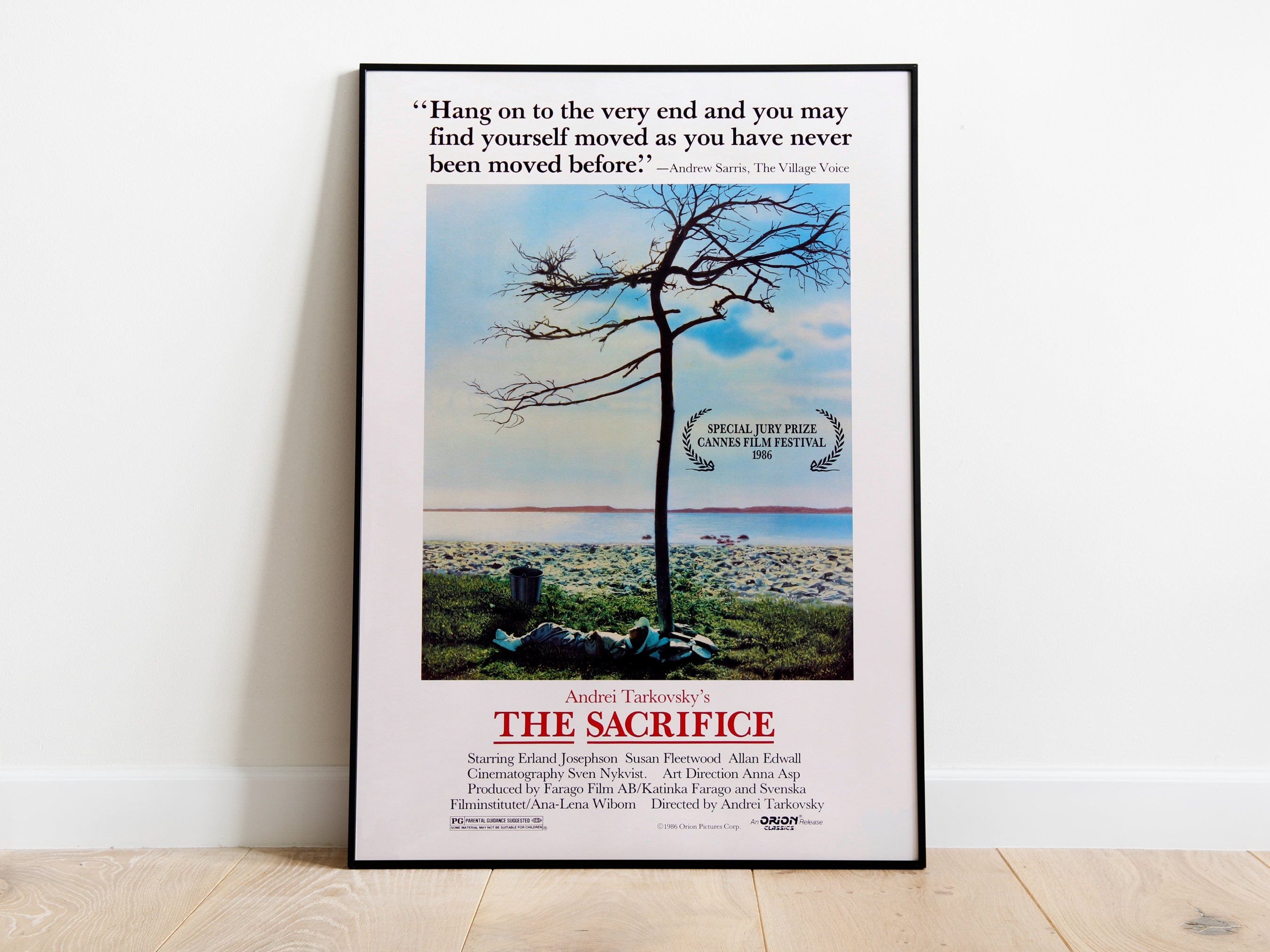 POSTER The Sacrifice, Andrei Tarkovsky, Erland Josephson, 1986 - HQ ...