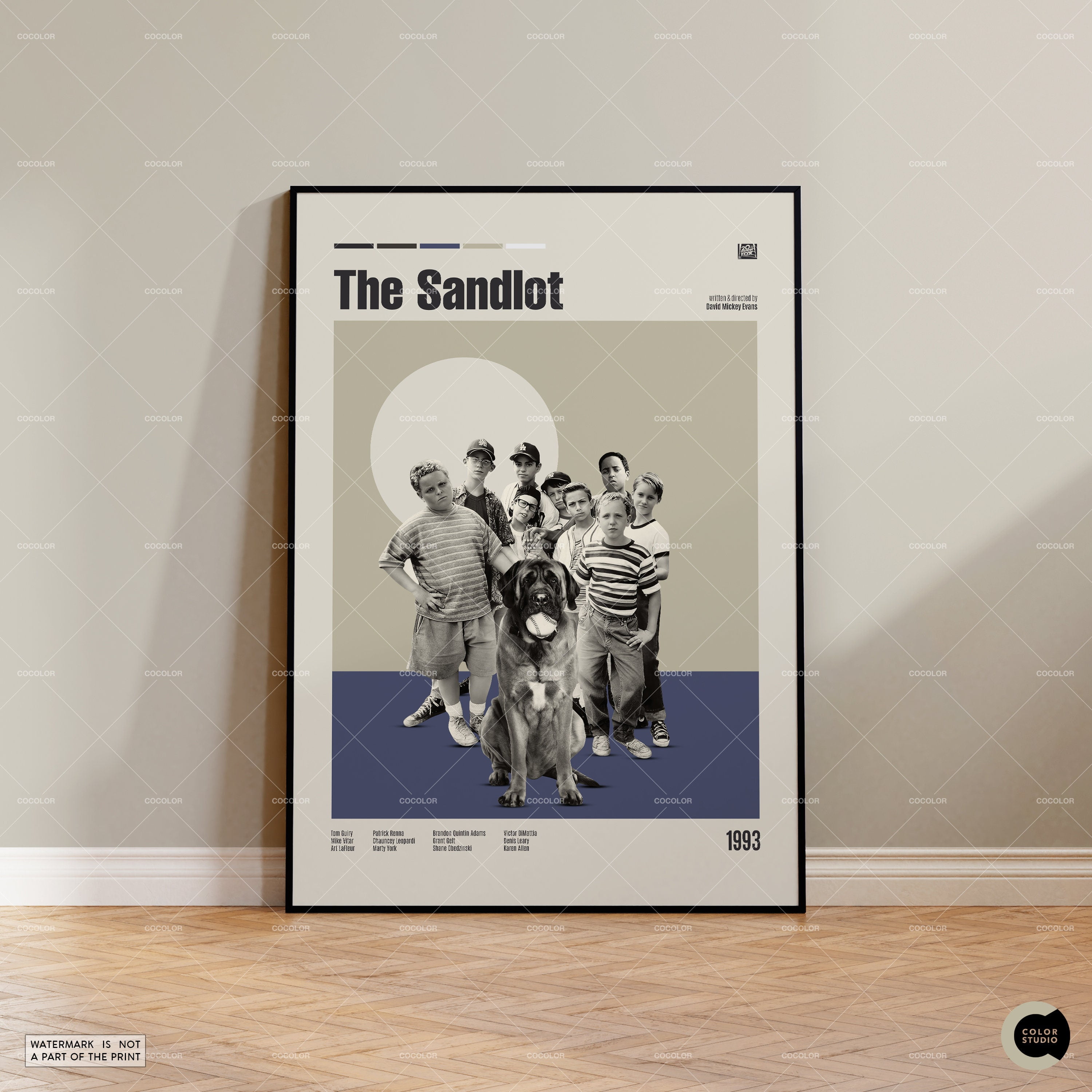 POSTER The Sandlot, Retro Movie Poster, Midcentury Modern, Retro Tv ...