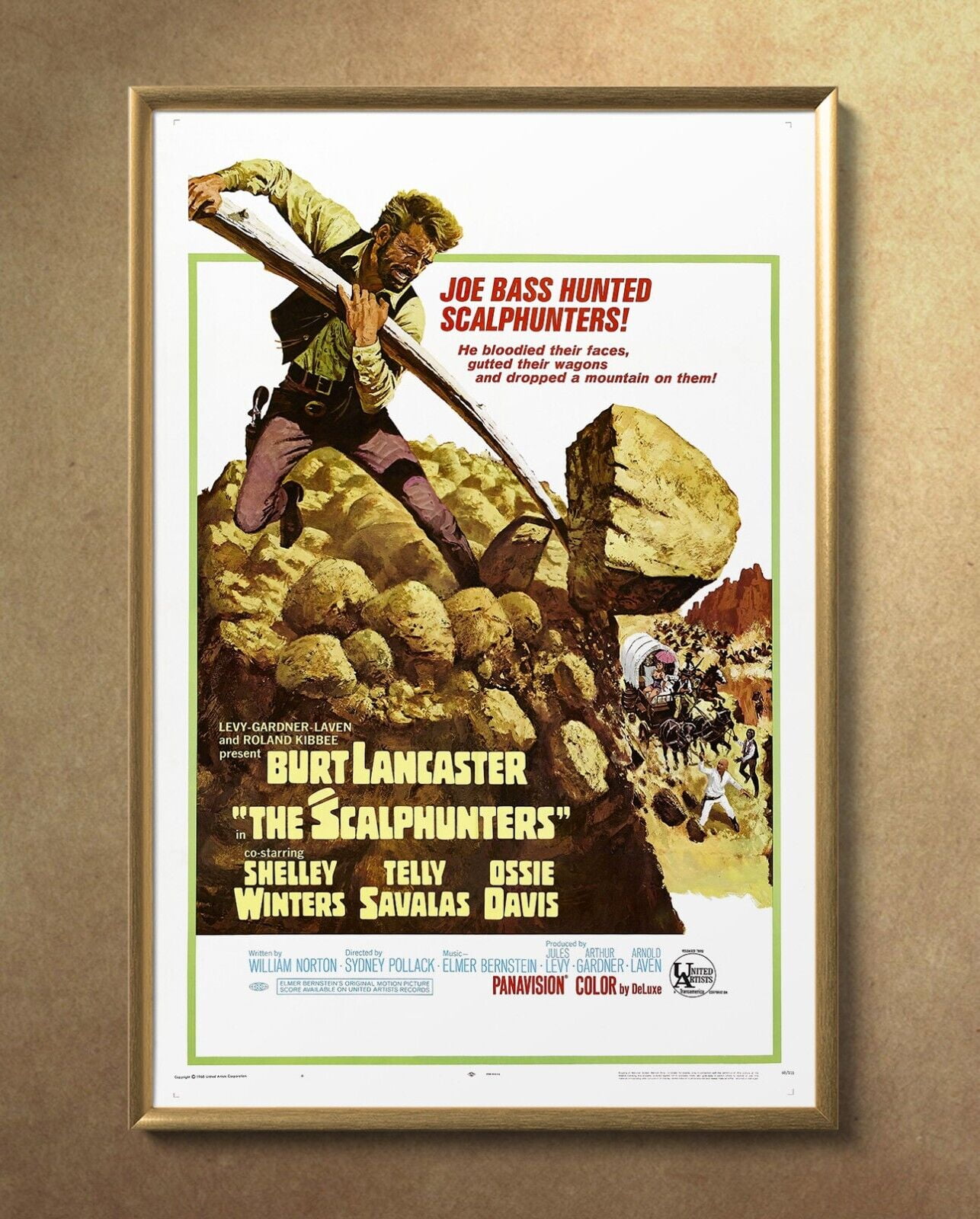 POSTER The Scalphunters Burt Lancaster 1968 Movie Poster-24x36-UNFRAMED ...