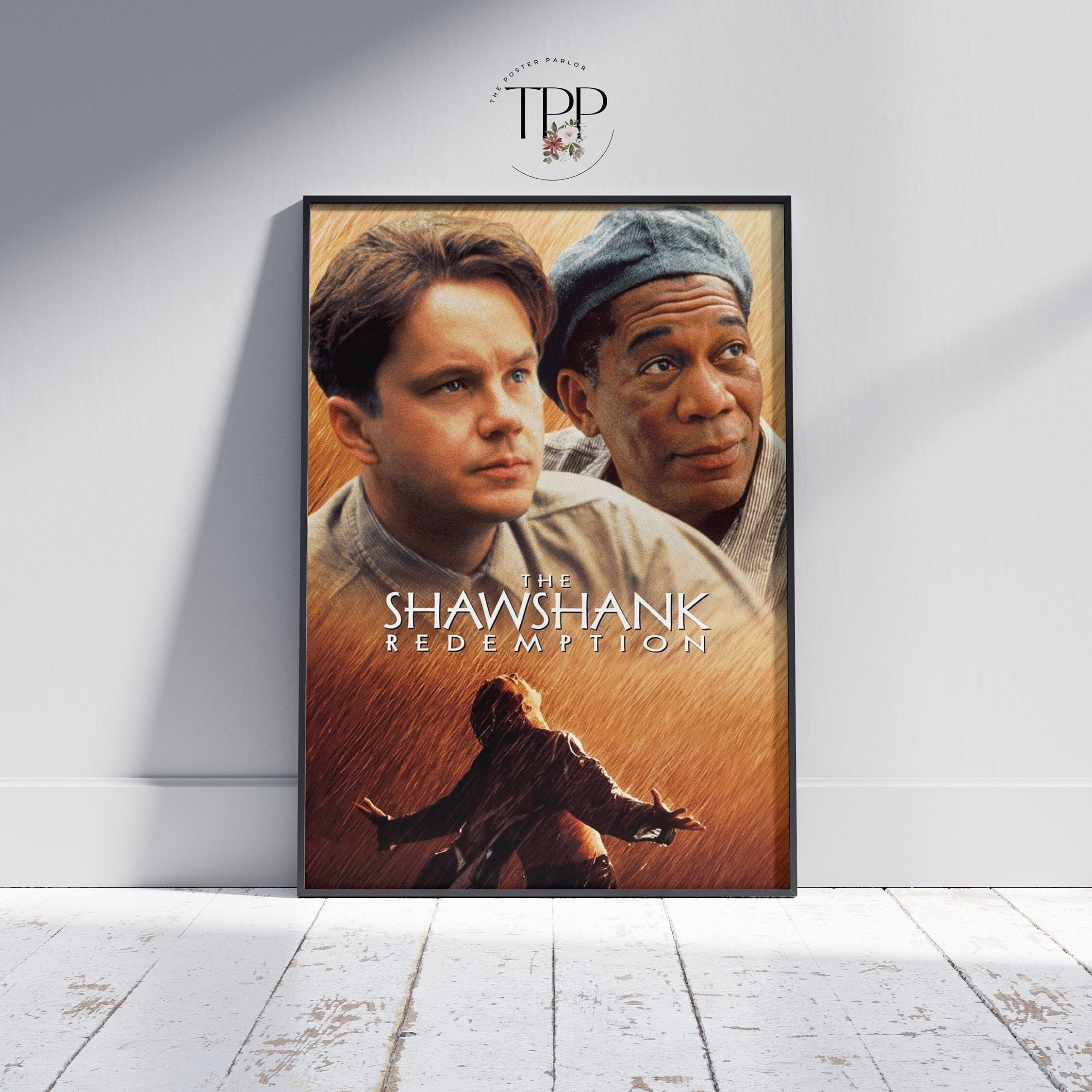 POSTER The Shawshank Redemption Movie Poster, Morgan Freeman Wall Art, Prison Drama Home Decor ...