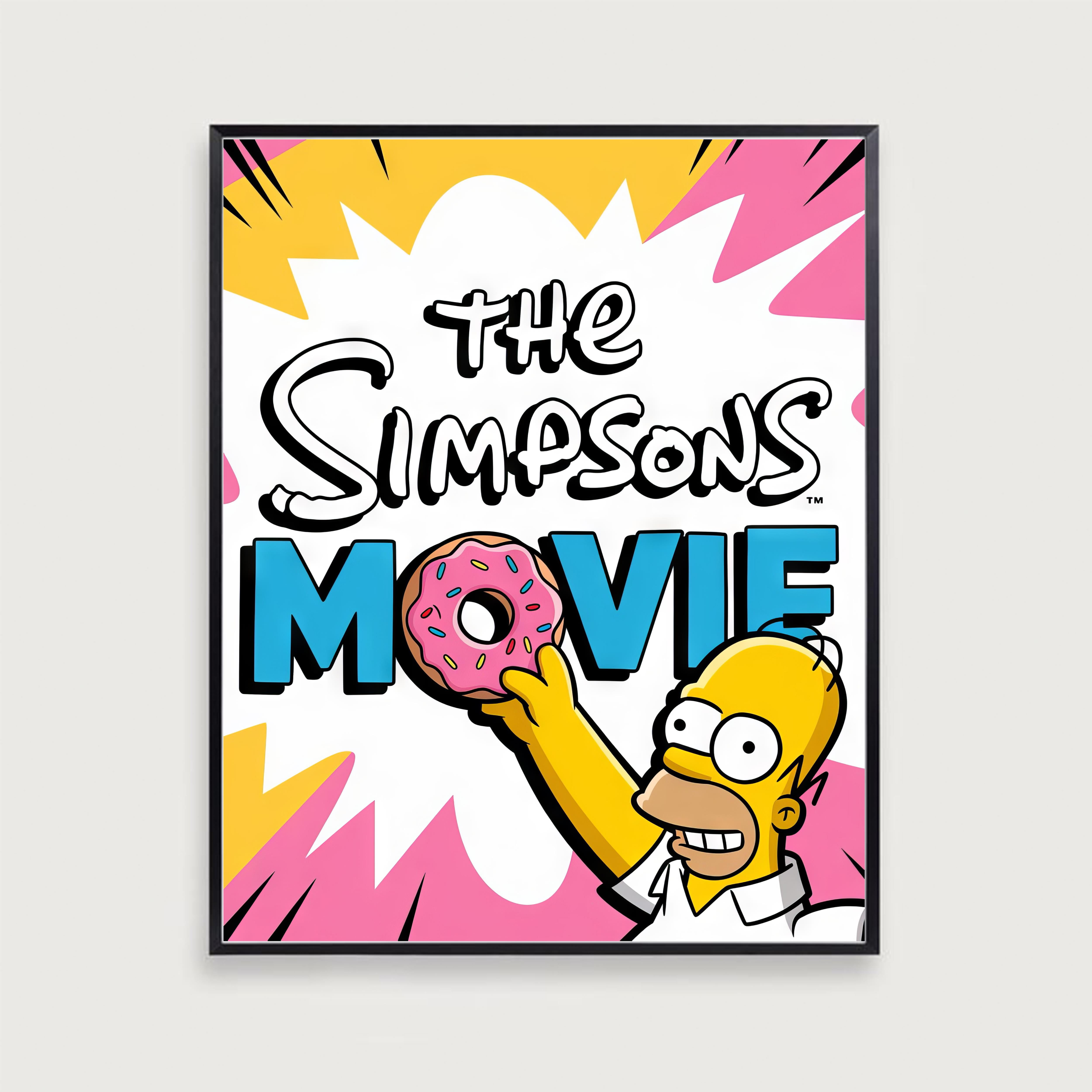 POSTER The Simpsons Movie Poster - Iconic Homer Donut Design, Bold ...