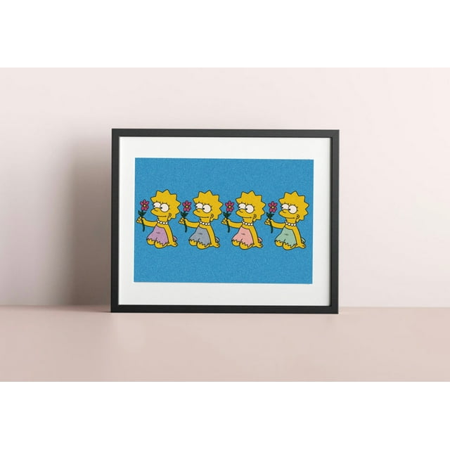 POSTER The Simpsons TV Show Print, Lisa Simpson Character Print, Bart ...