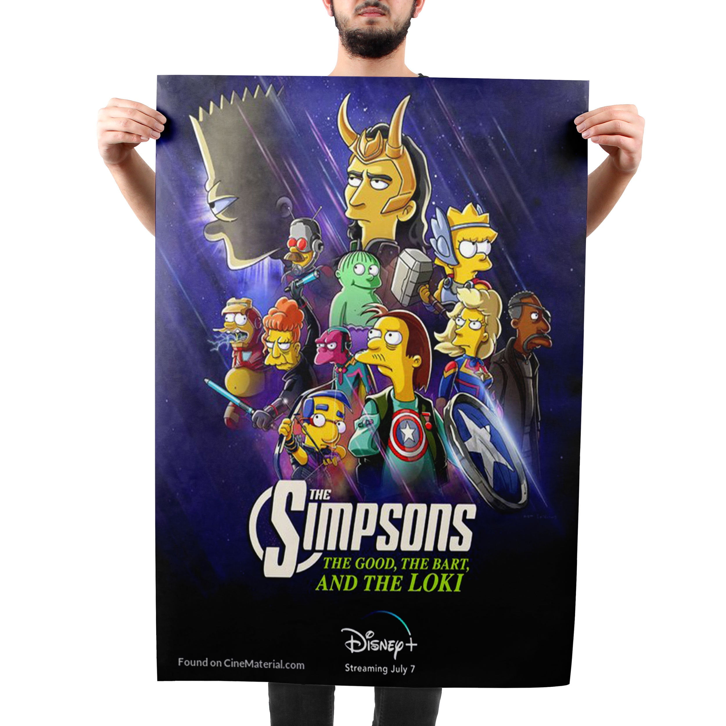 POSTER The Simpsons the Good, the Bart, and the Loki Movie Poster ...