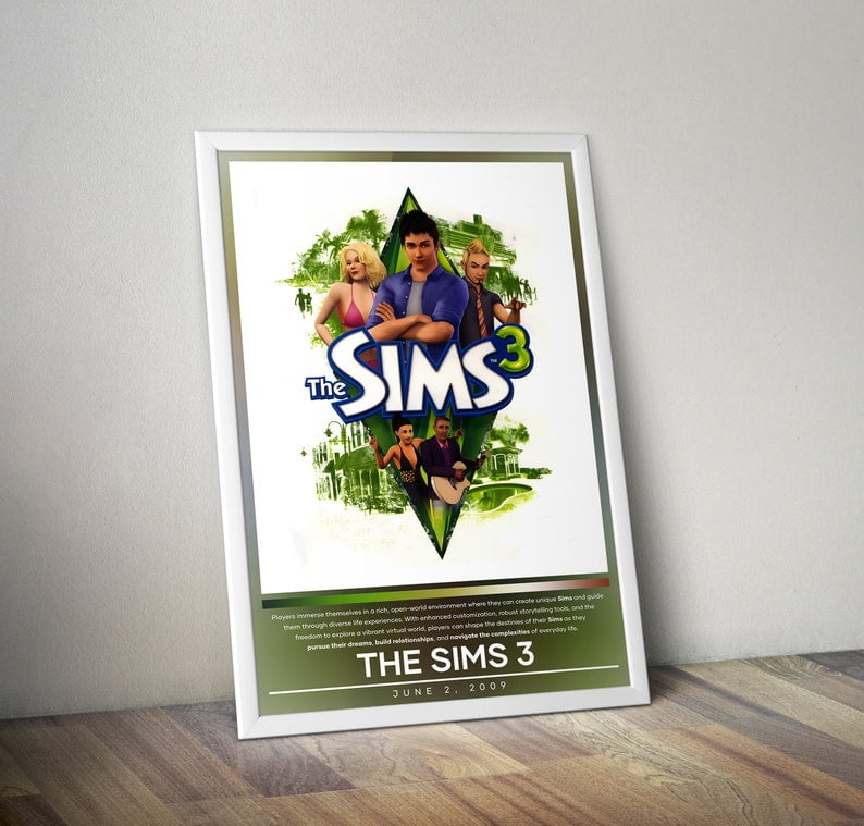 POSTER The Sims 3 Poster | The Sims Print | Gaming Poster Print | s ...