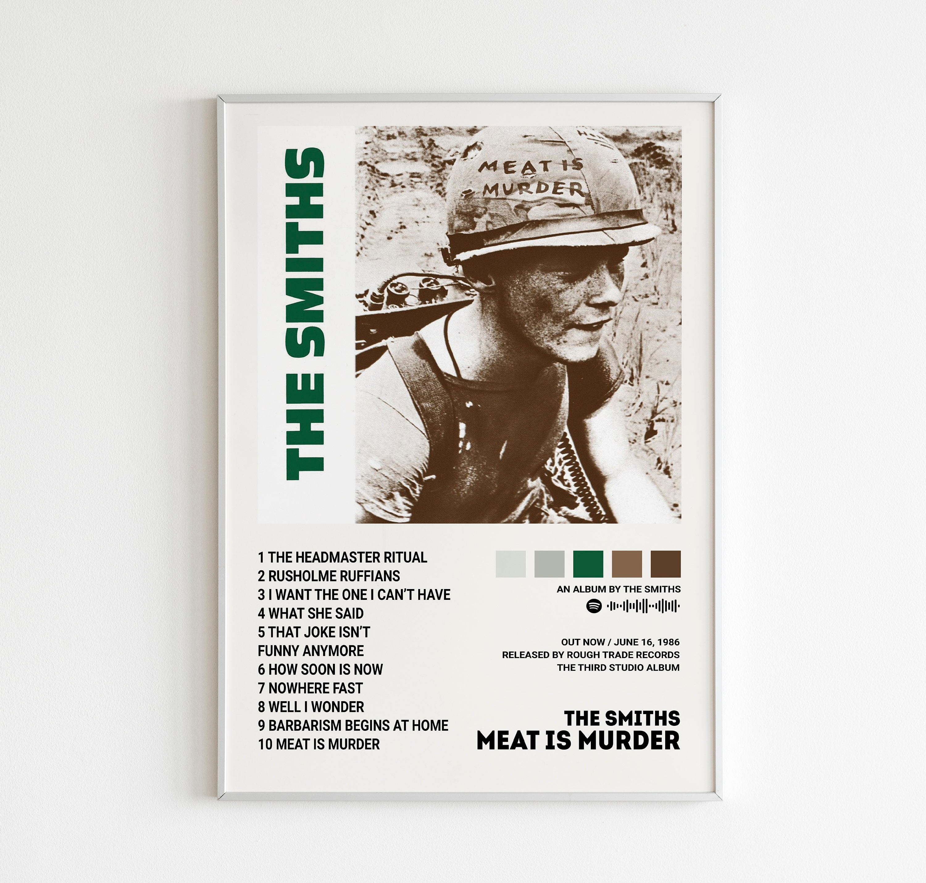 POSTER The Smiths Poster, Meat Is Murder Album Poster, Album Cover ...