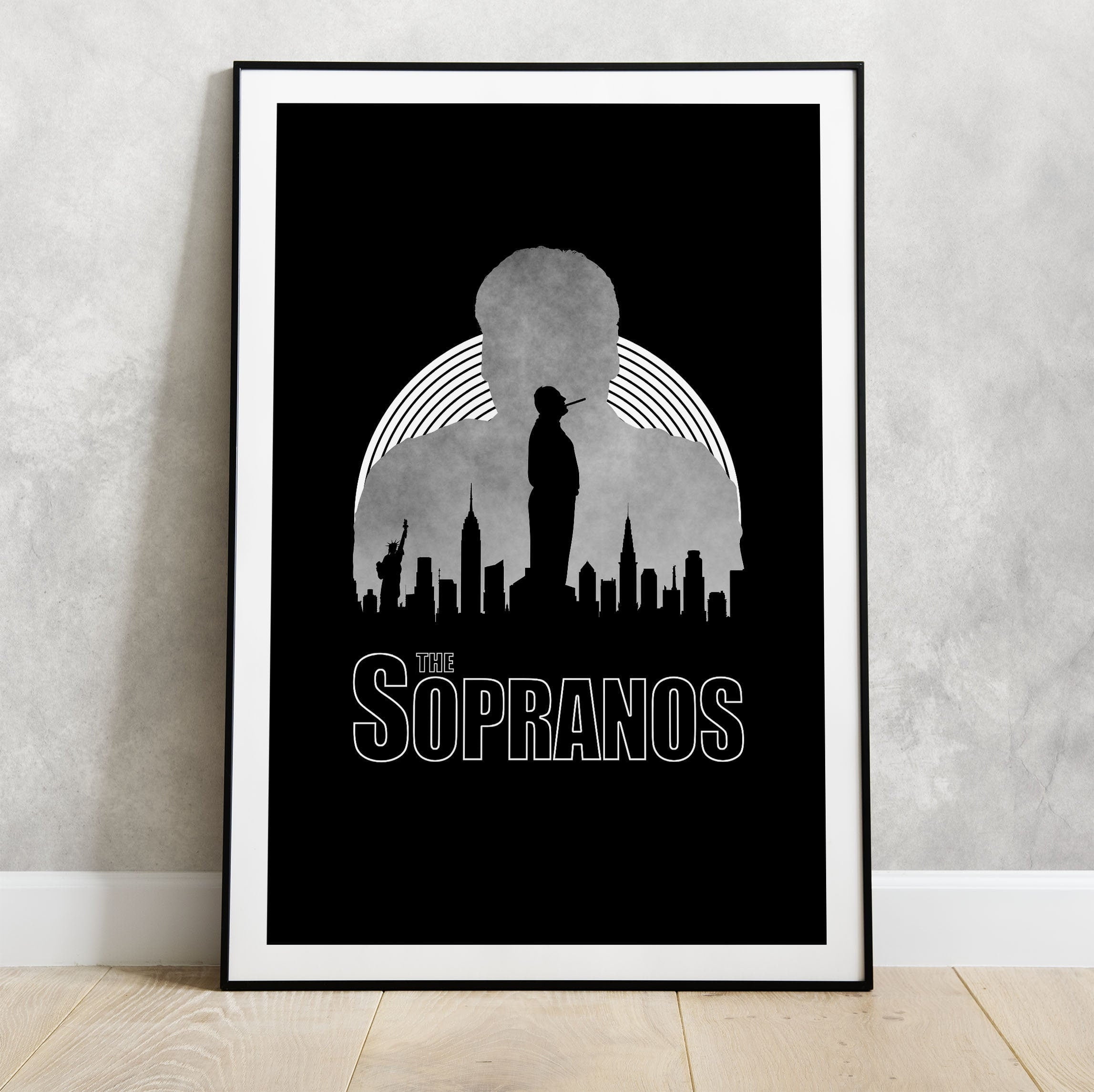 POSTER The Sopranos Poster - James Gandolfini Tony Soprano - Mob Mafia ...