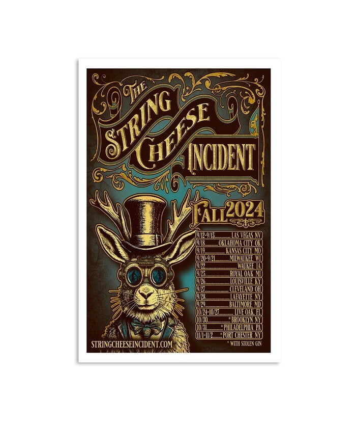 POSTER The String Cheese Incident Fall Tour 2024 Poster-16x24-UNFRAMED ...