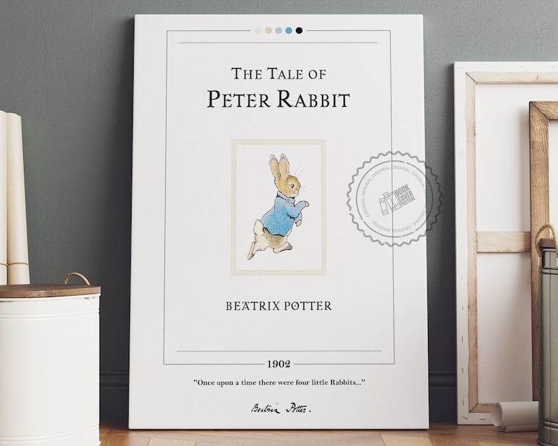 POSTER The Tale of Peter Rabbit Book Cover Poster | Beatrix Potter, The ...