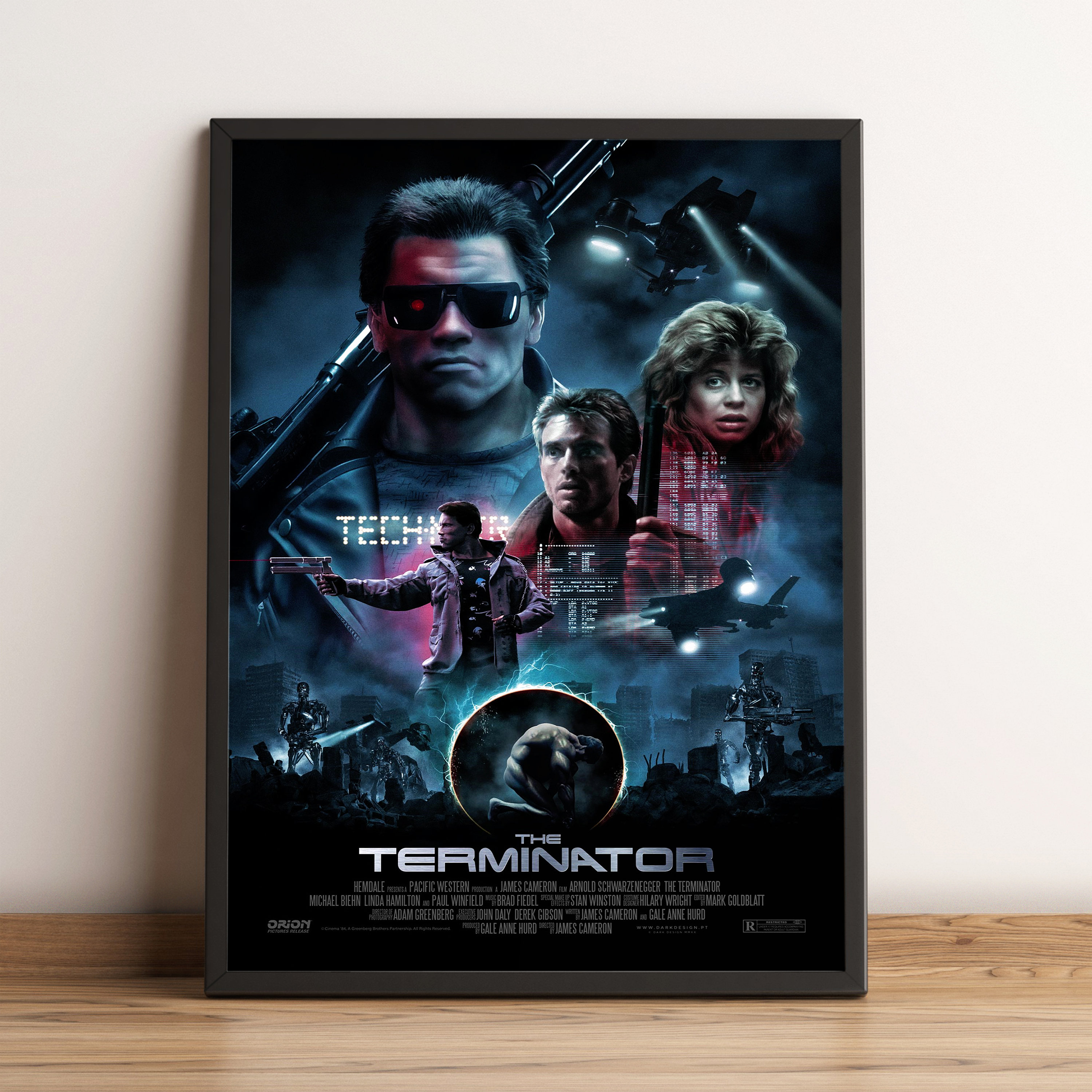 POSTER The Terminator Poster, Arnold Schwarzenegg Wall Art, Linda ...