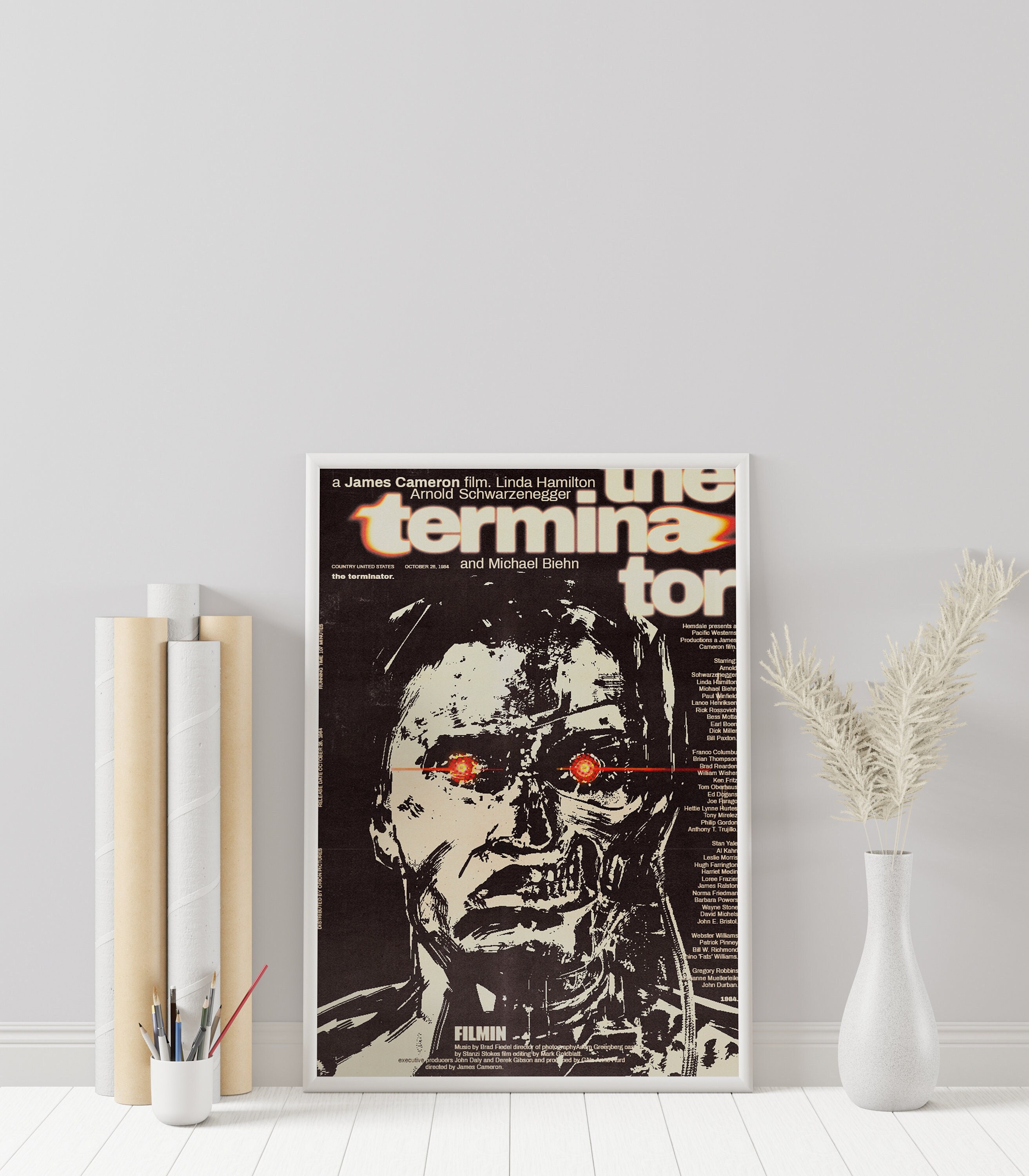 POSTER The Terminator Poster - James Cameron - Minimalist Movie Poster ...