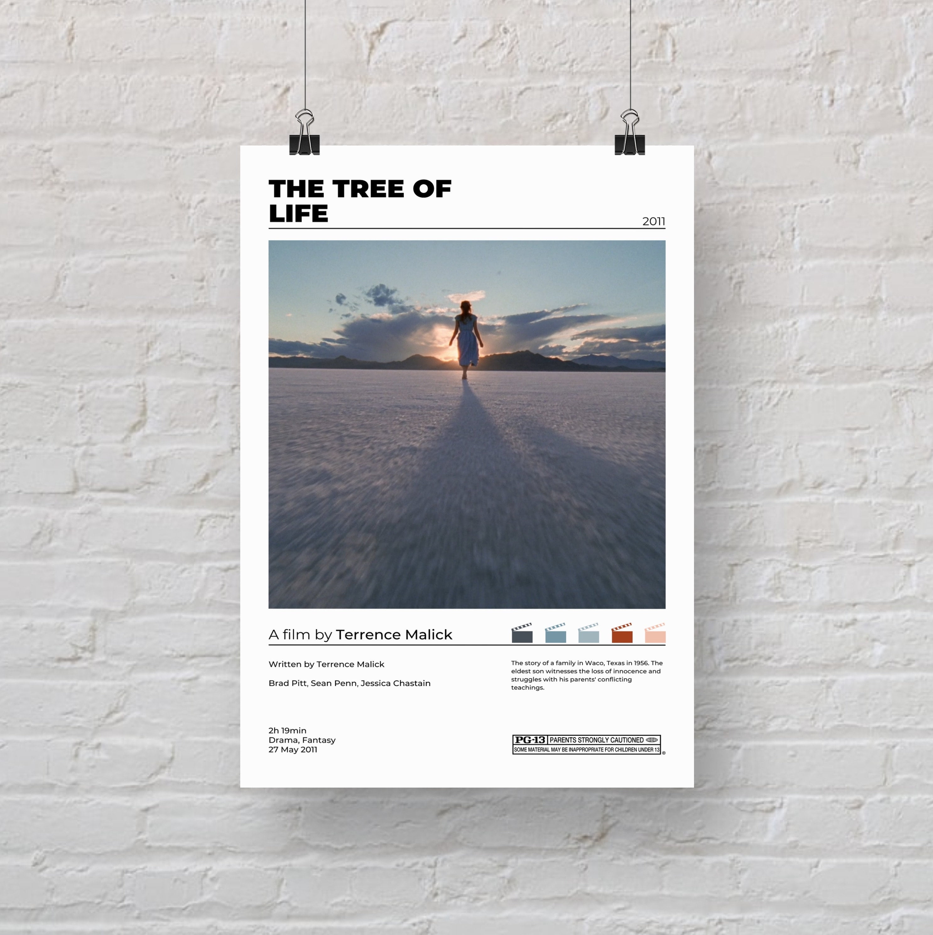 POSTER The Tree of Life Poster Terrence Malick Minimalist Movie Poster ...
