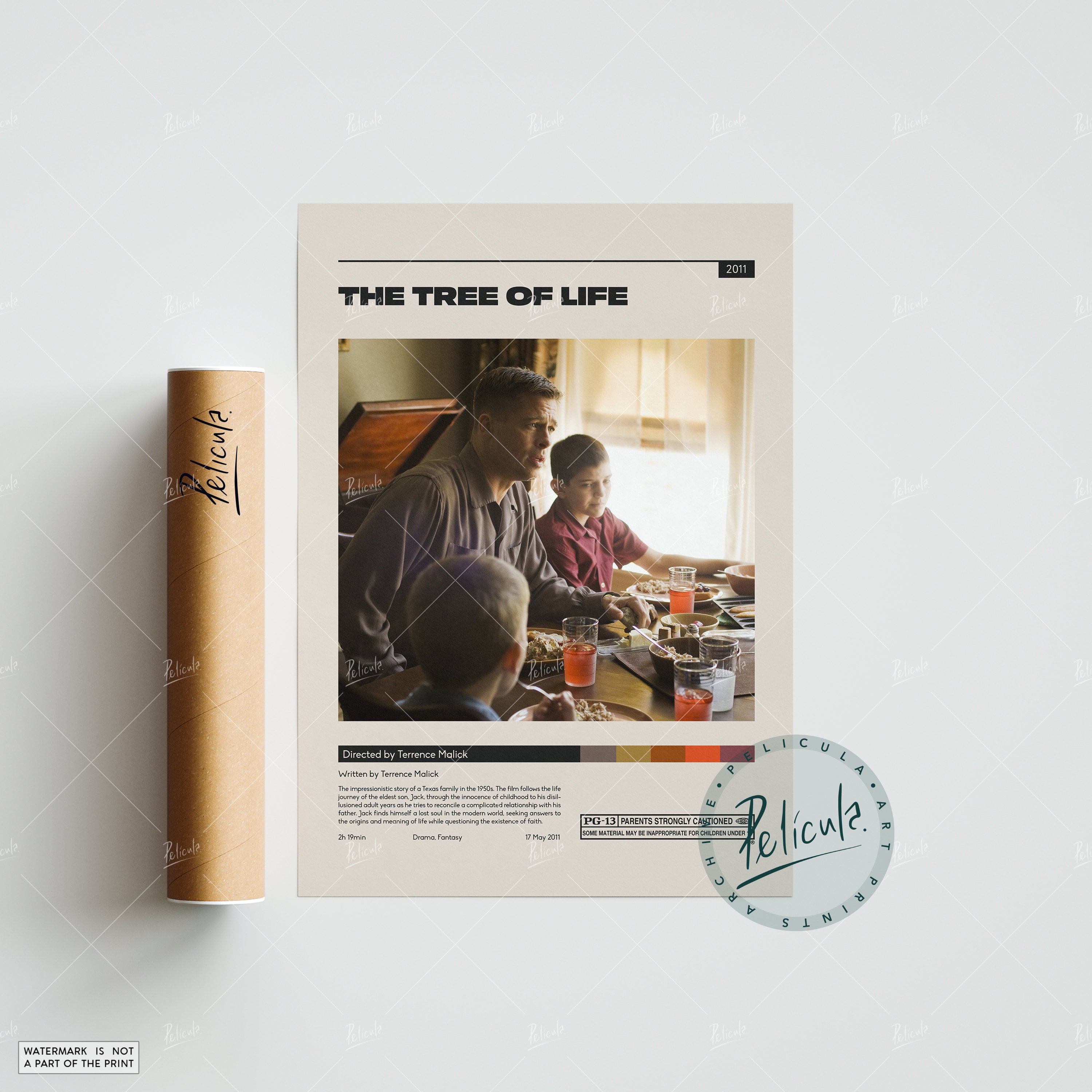 POSTER The Tree of Life | Terrence Malick | Minimalist Movie Poster ...