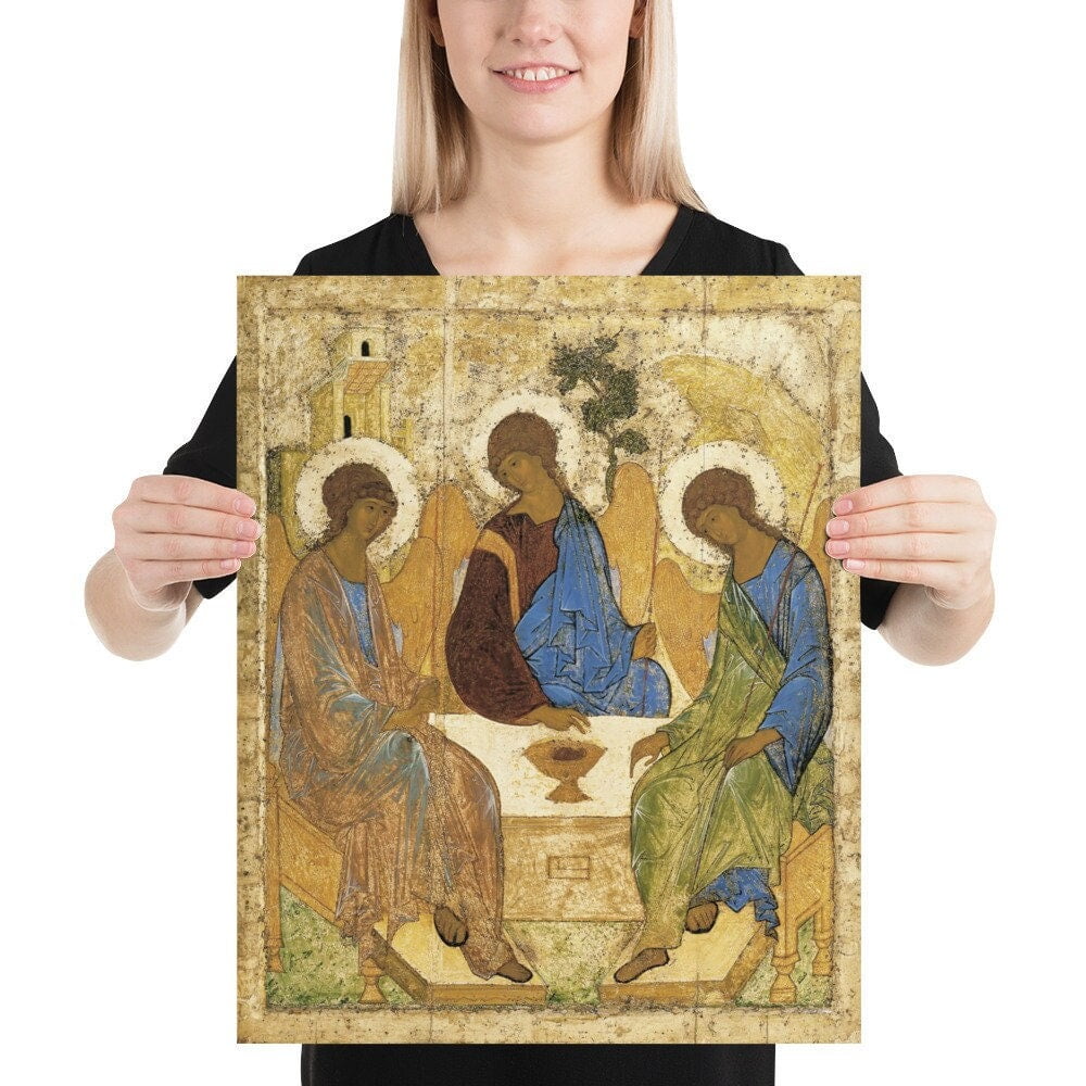 POSTER The Trinity Icon by Andrei Rublev Orthodox Poster-UNFRAMED ...