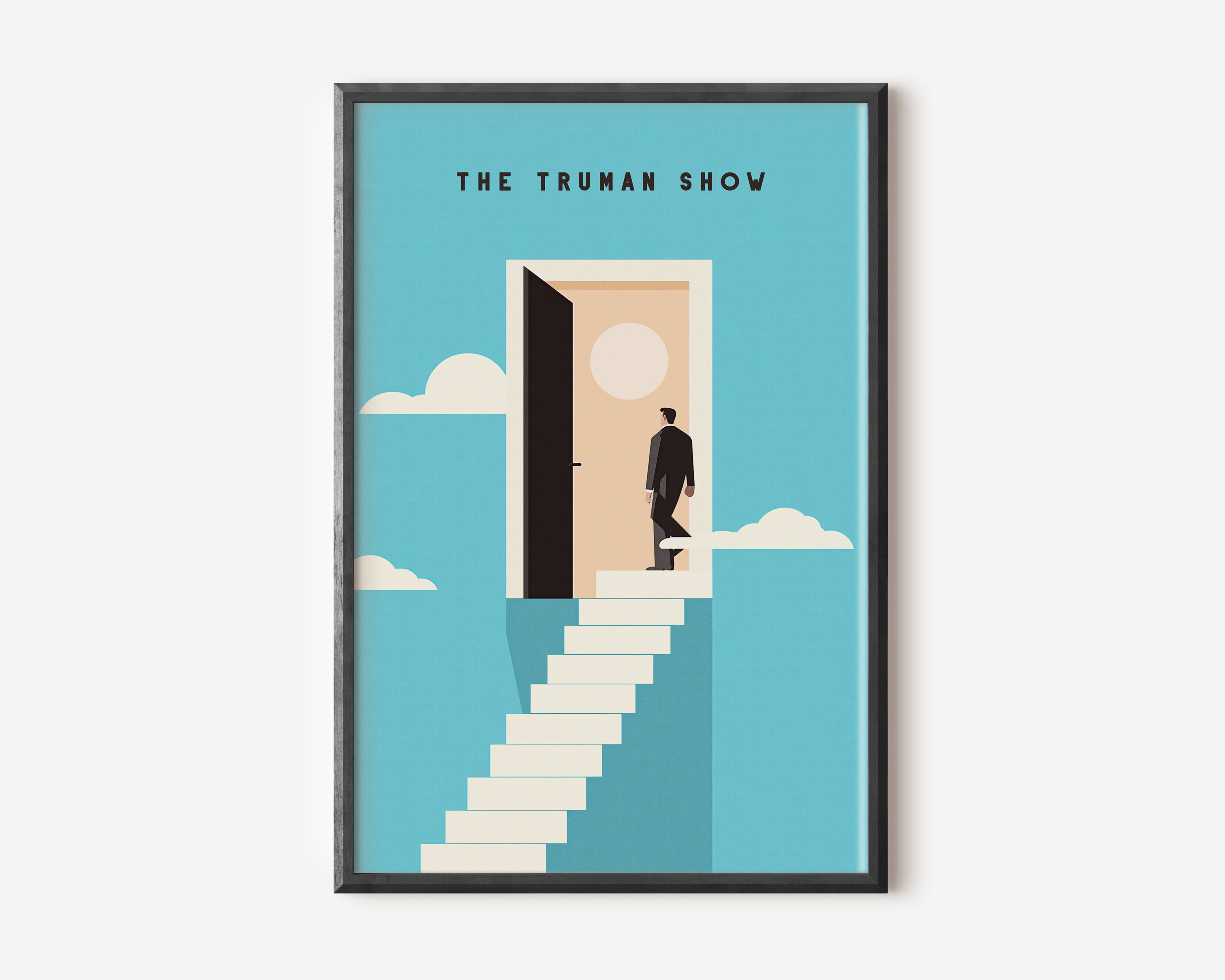 POSTER The Truman Show Poster -Truman Show Minimal Movie Poster - Truman Show - Jim Carrey ...
