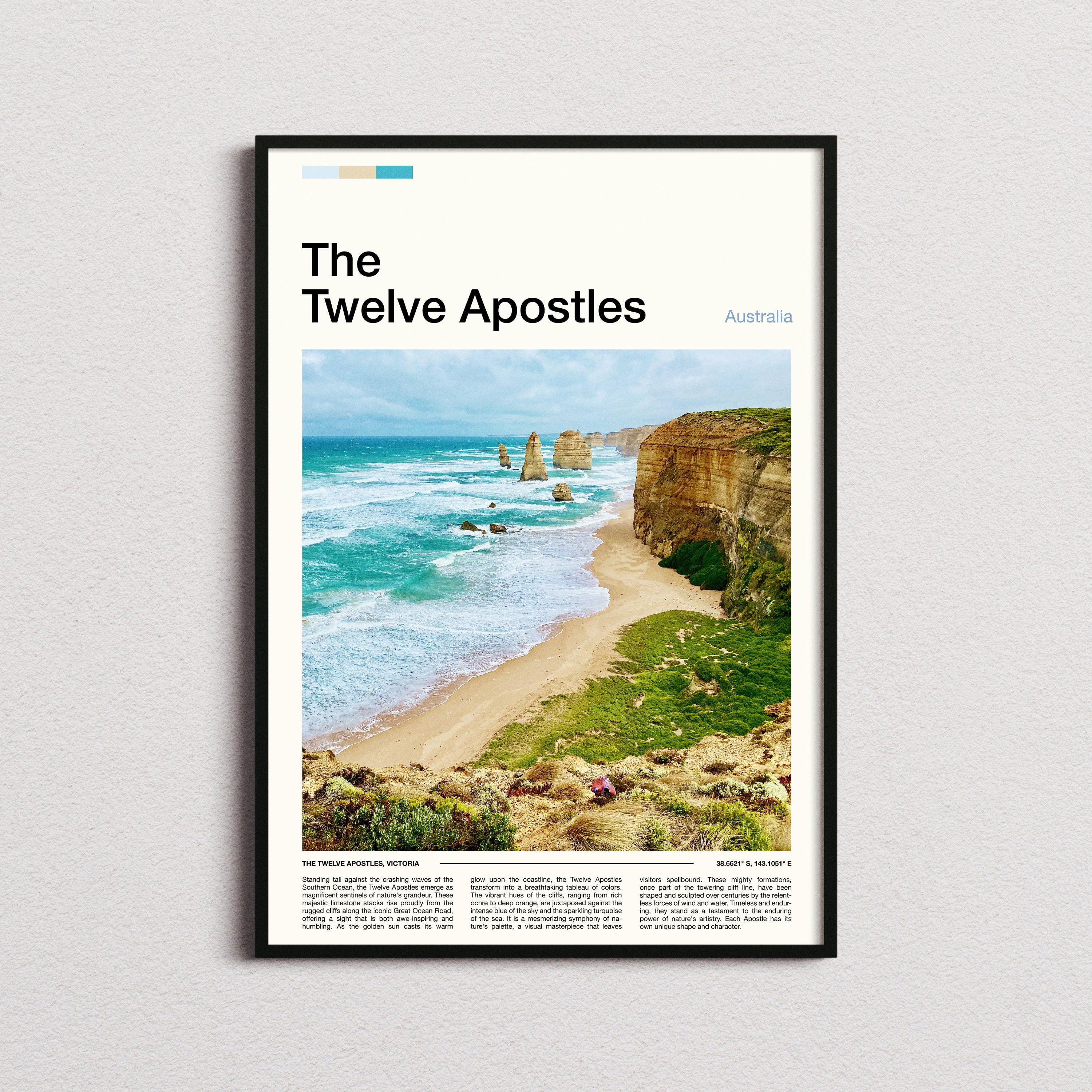 POSTER The Twelve Apostles Print, The 12 Apostles Poster, The Twelve ...