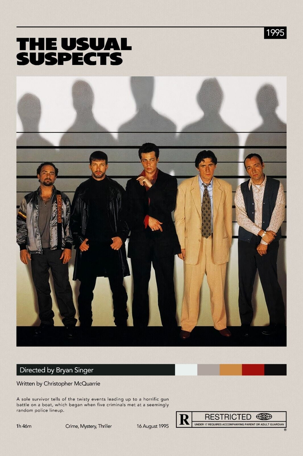 POSTER The Usual Suspects Movie Poster Museum Print-8x12-UNFRAMED ...