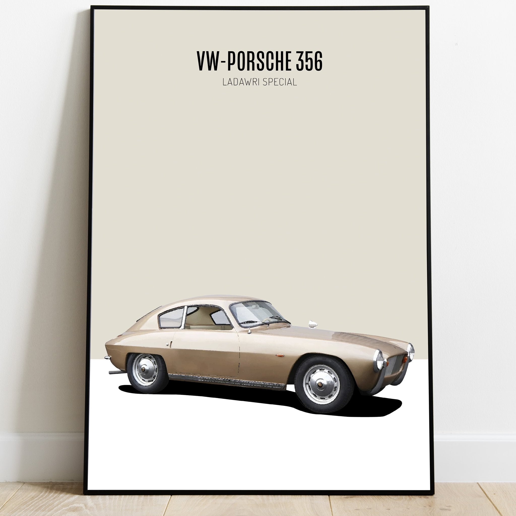 POSTER The VW-Porsche 356 LaDawri Special Edition Vector Classic Car ...