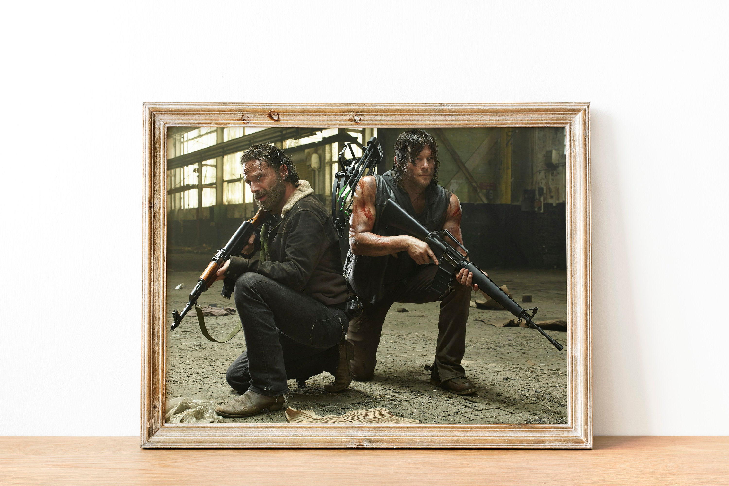 POSTER The Walking Dead Poster, Rick Grimes and Daryl Dixon, TV Series ...