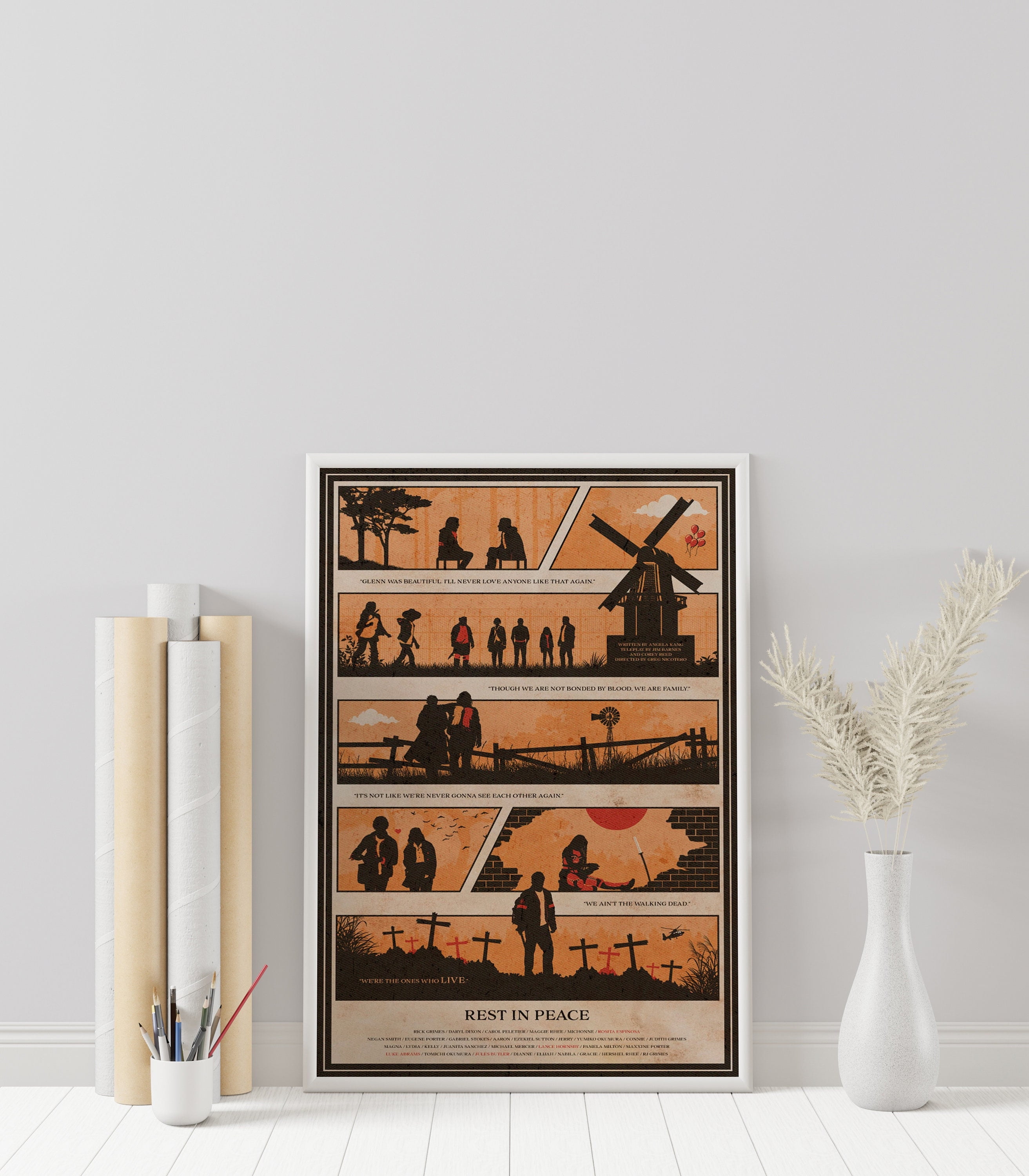 POSTER The Walking Dead Poster - TWD - Rick Grimes - Minimalist Tv ...