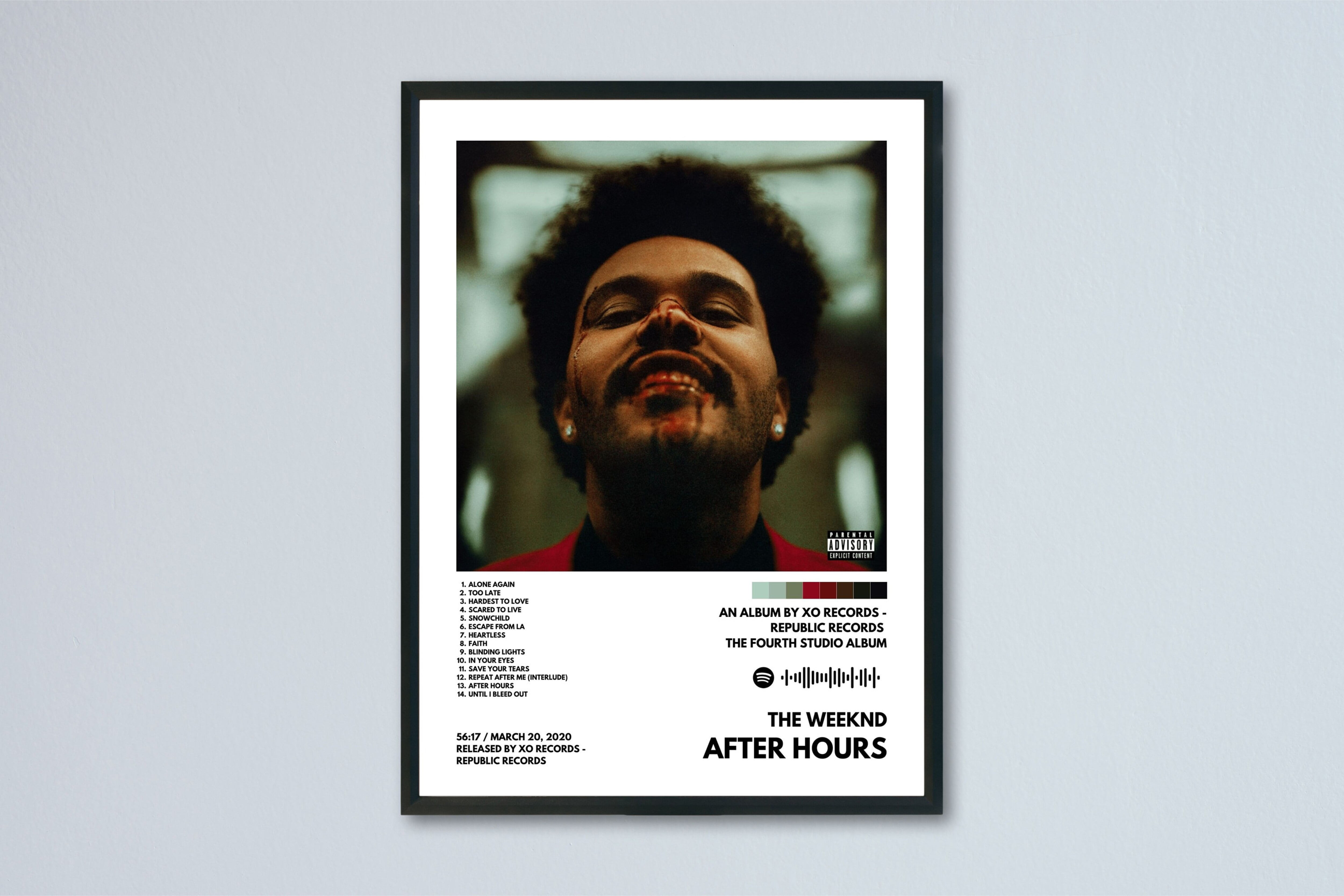 POSTER The Weeknd - After Hours Album Poster / Album Cover Poster ...