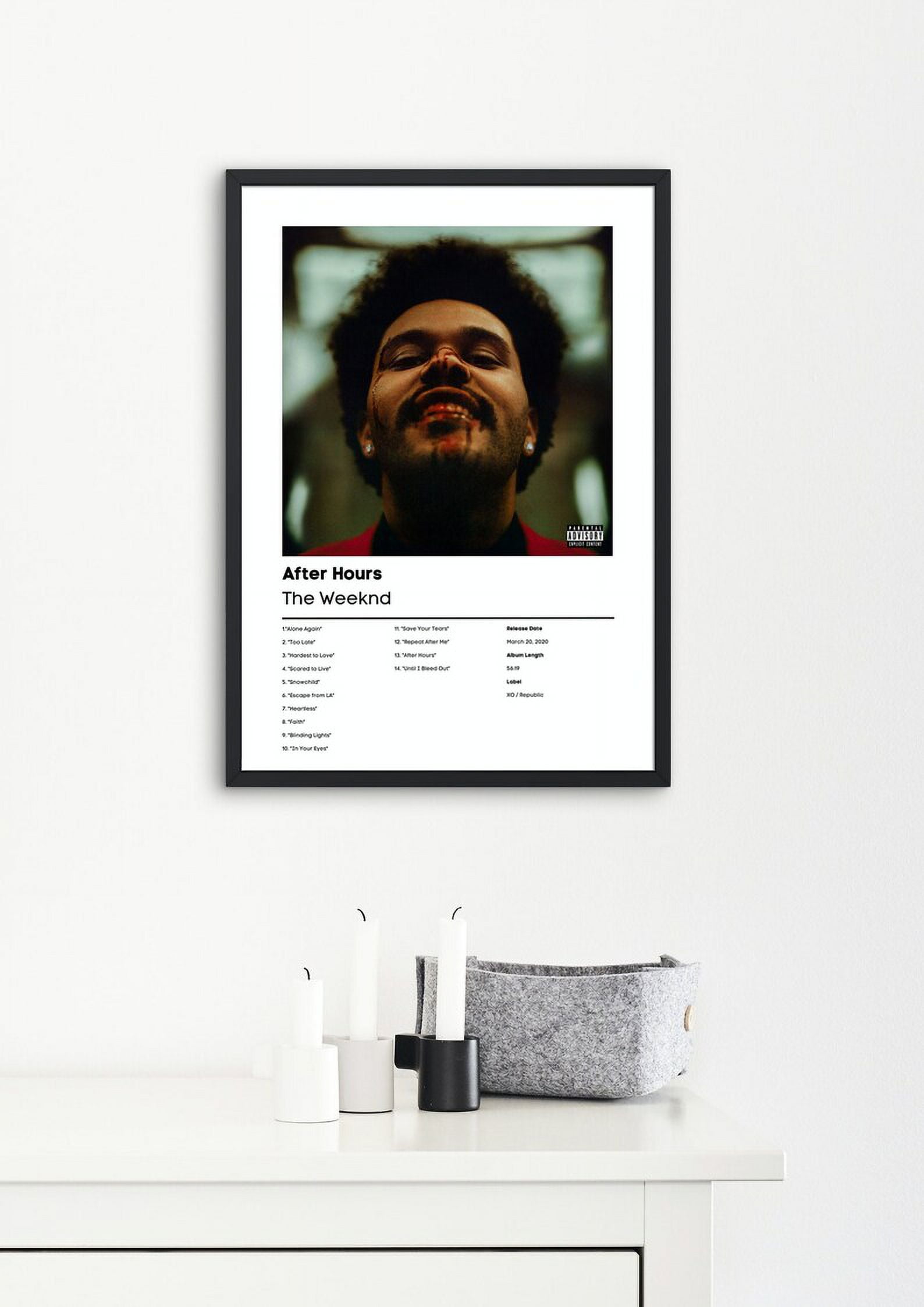 POSTER The Weeknd, After Hours | The Weeknd Music Gift | Birthday Gift ...