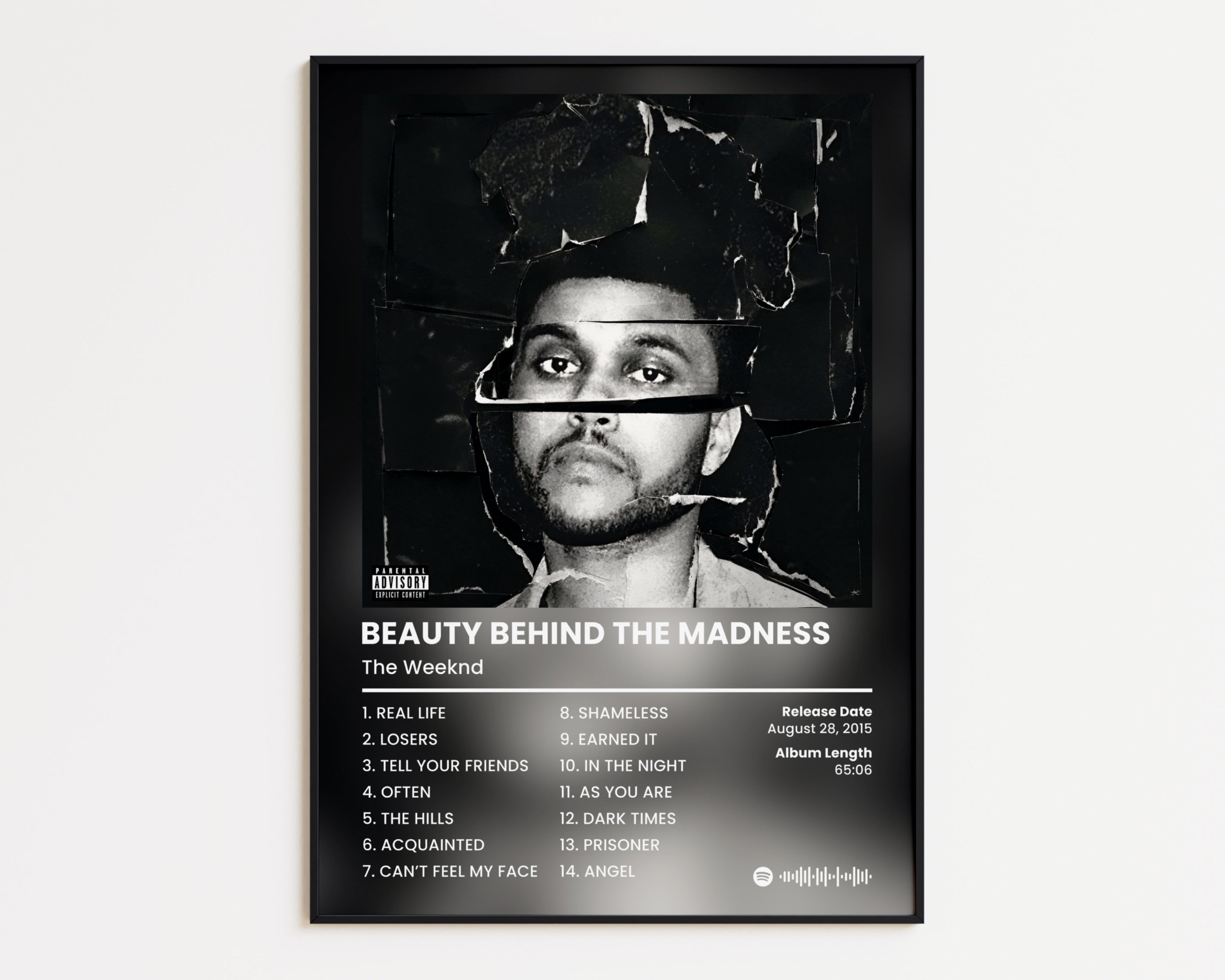 POSTER The Weeknd Cover Poster, Beauty Behind The Madness Print, Hip ...