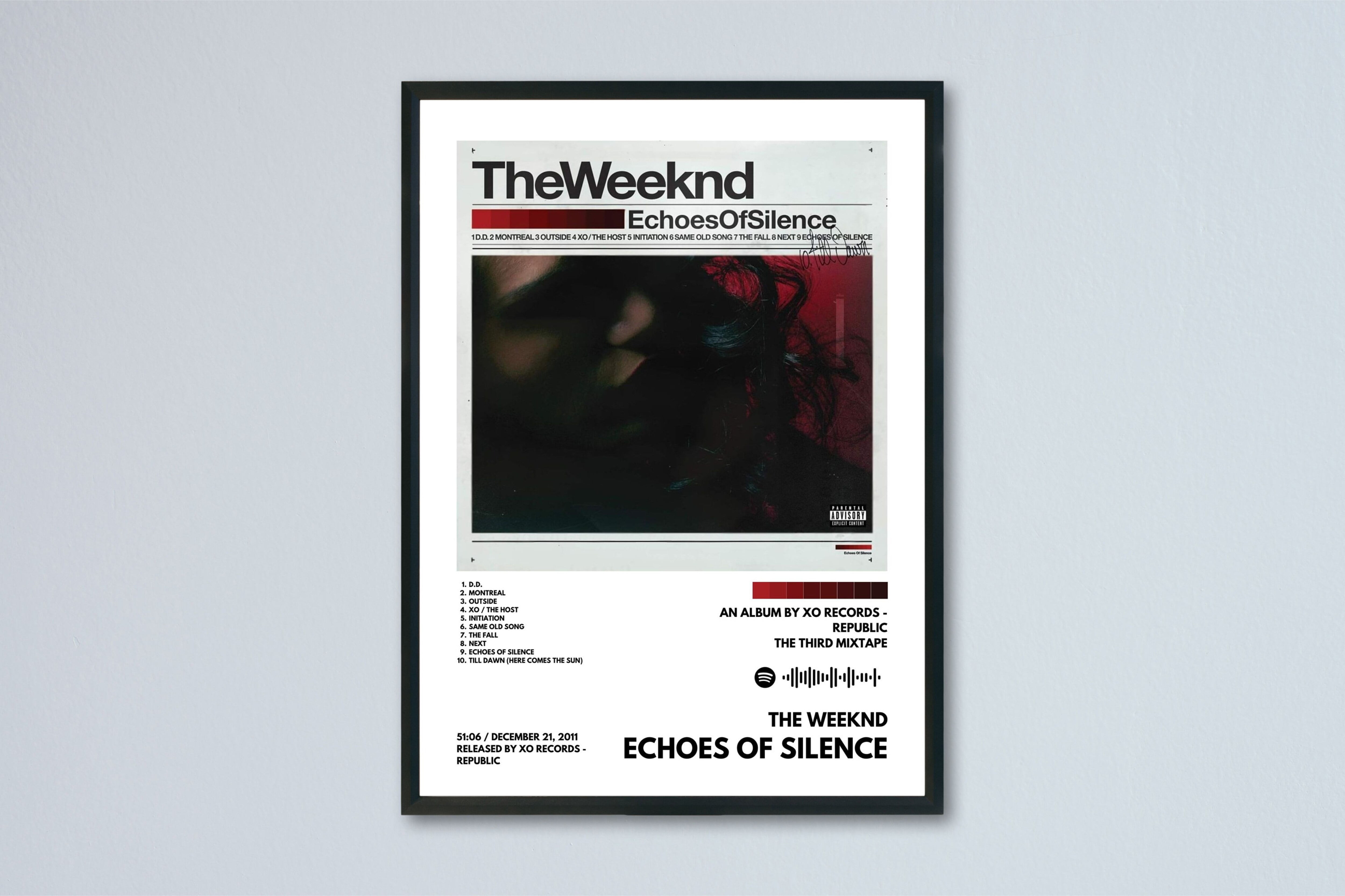 POSTER The Weeknd - Echoes of Silence Album Poster / Album Cover Poster ...