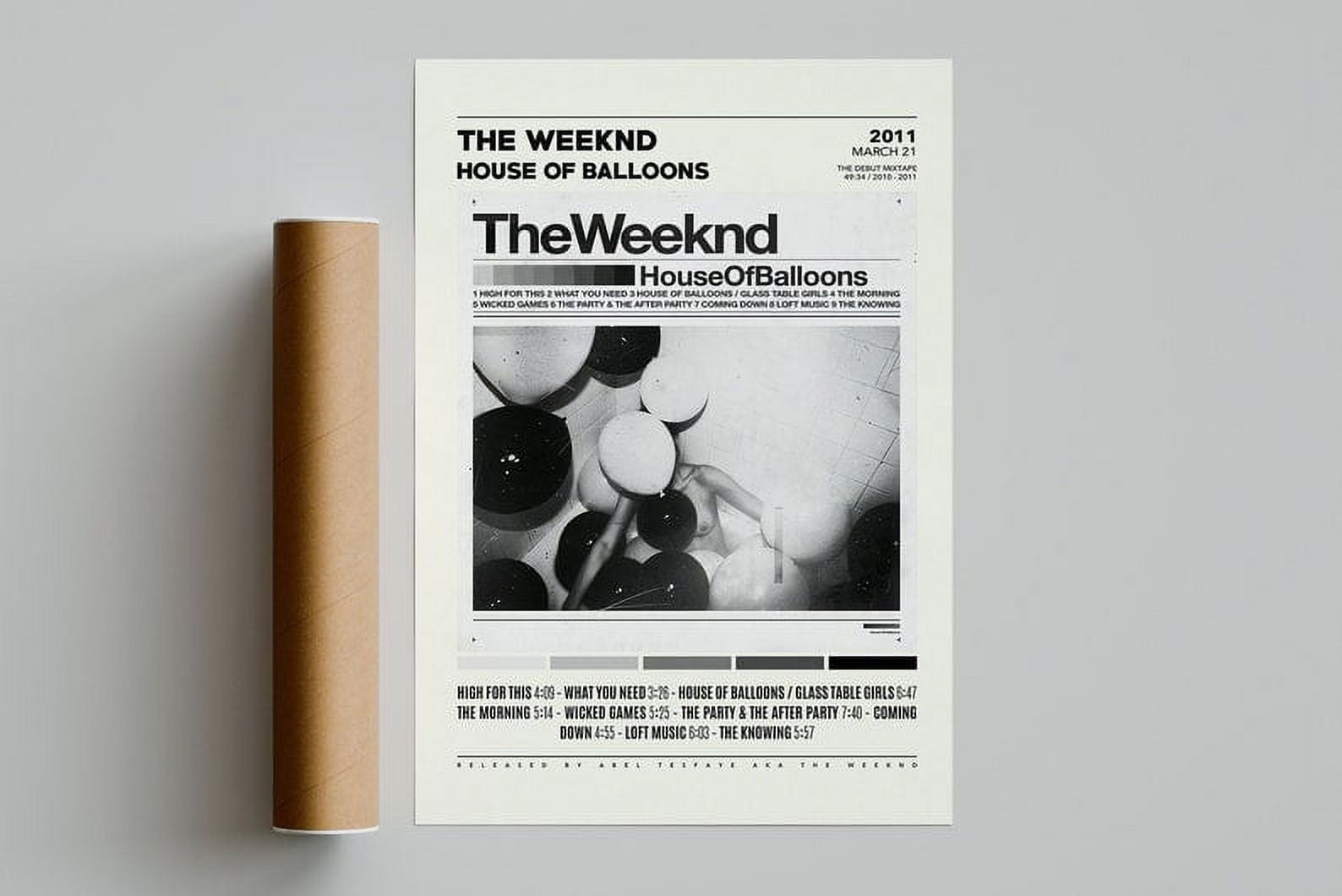 POSTER The Weeknd Posters / House of Balloons Poster / The Weeknd ...