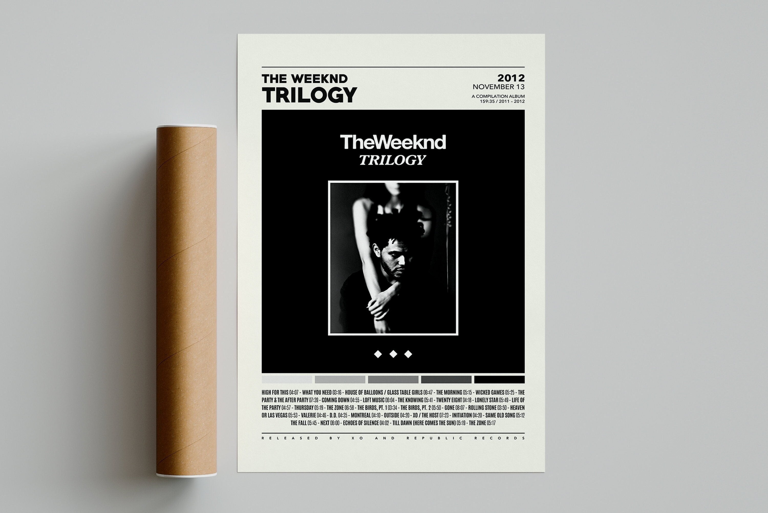 POSTER The Weeknd Posters / Trilogy Poster / The Weeknd, Trilogy, Album ...