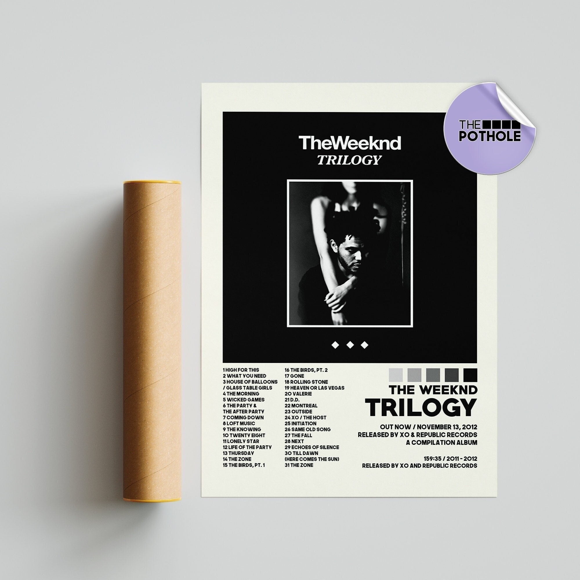 POSTER The Weeknd Posters / Trilogy Poster / The Weeknd, Trilogy, Album ...
