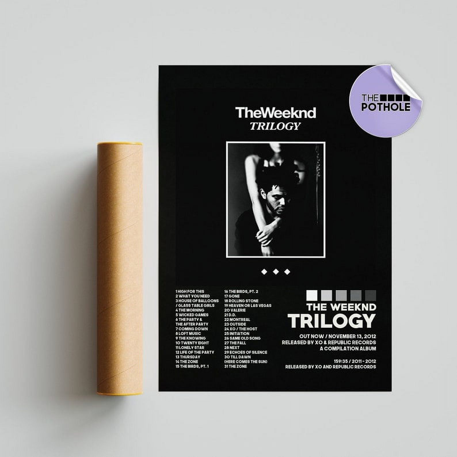 POSTER The Weeknd Posters / Trilogy Poster / The Weeknd, Trilogy, Album ...