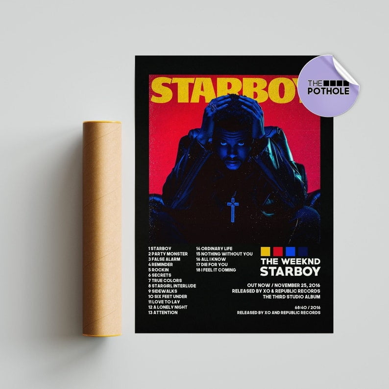 POSTER The Weeknd Posters / c Poster / The Weeknd, Starboy, Album Cover ...
